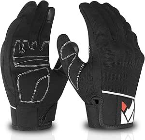 KATX Protective Motorcycle Motorbike Gloves Men Women, Knuckle Leather ...