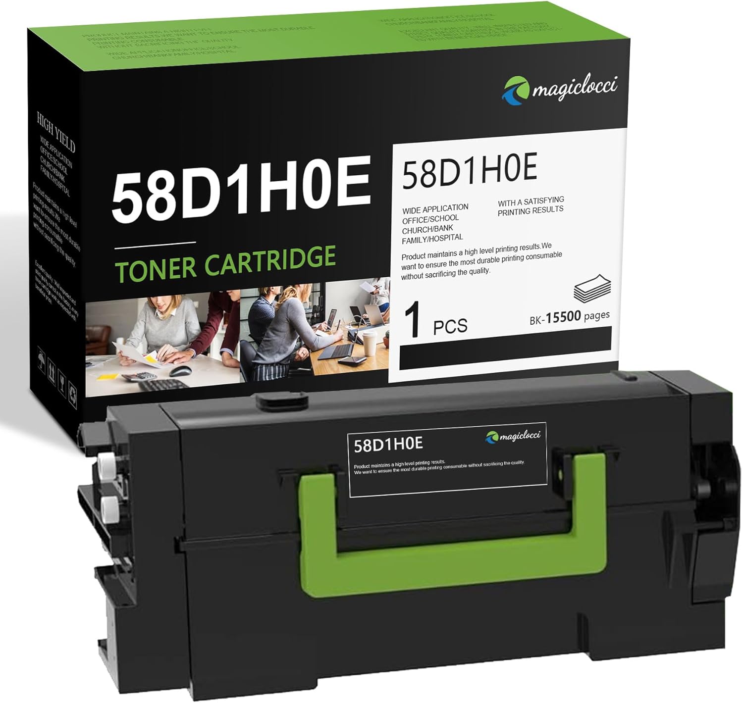 Amazon.com: 58D1H0E High Yield Toner Cartridge Black(1-Pack ...
