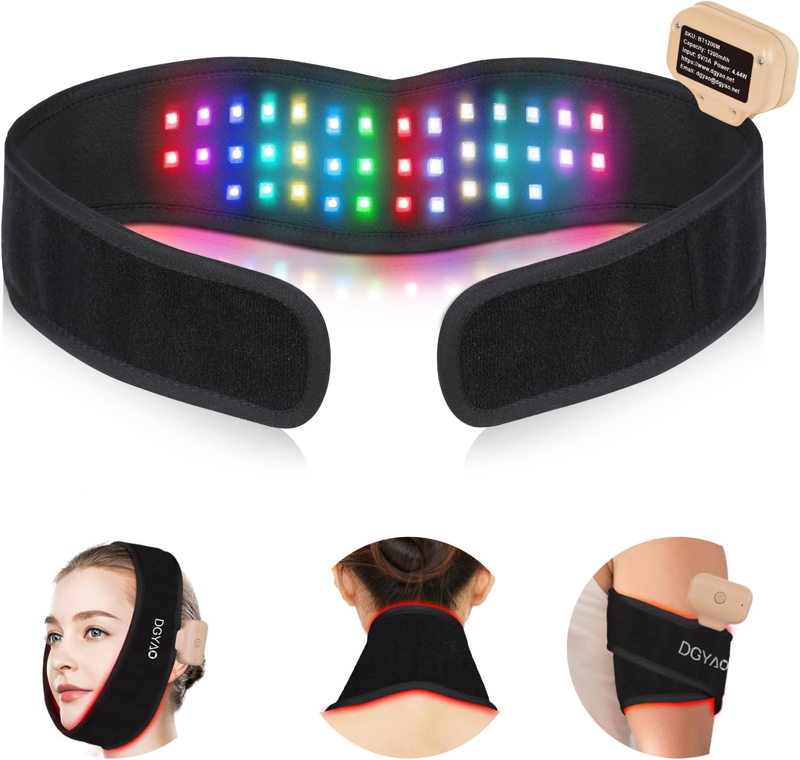 Amazon.com: Comfytemp Portable Cordless Red Light Therapy for Neck Pain ...
