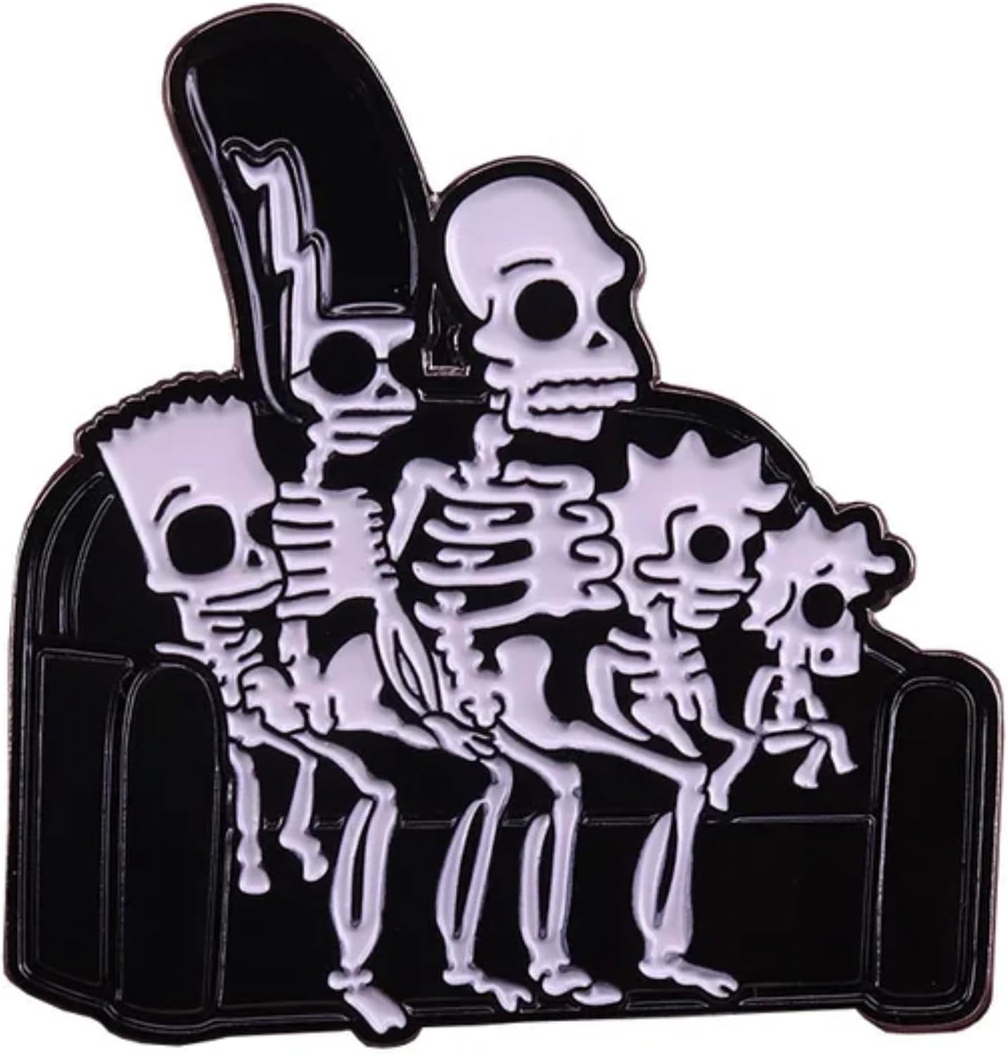 Amazon.com: Pinstant Skeleton Family Skeletons Couch Gag Halloween ...