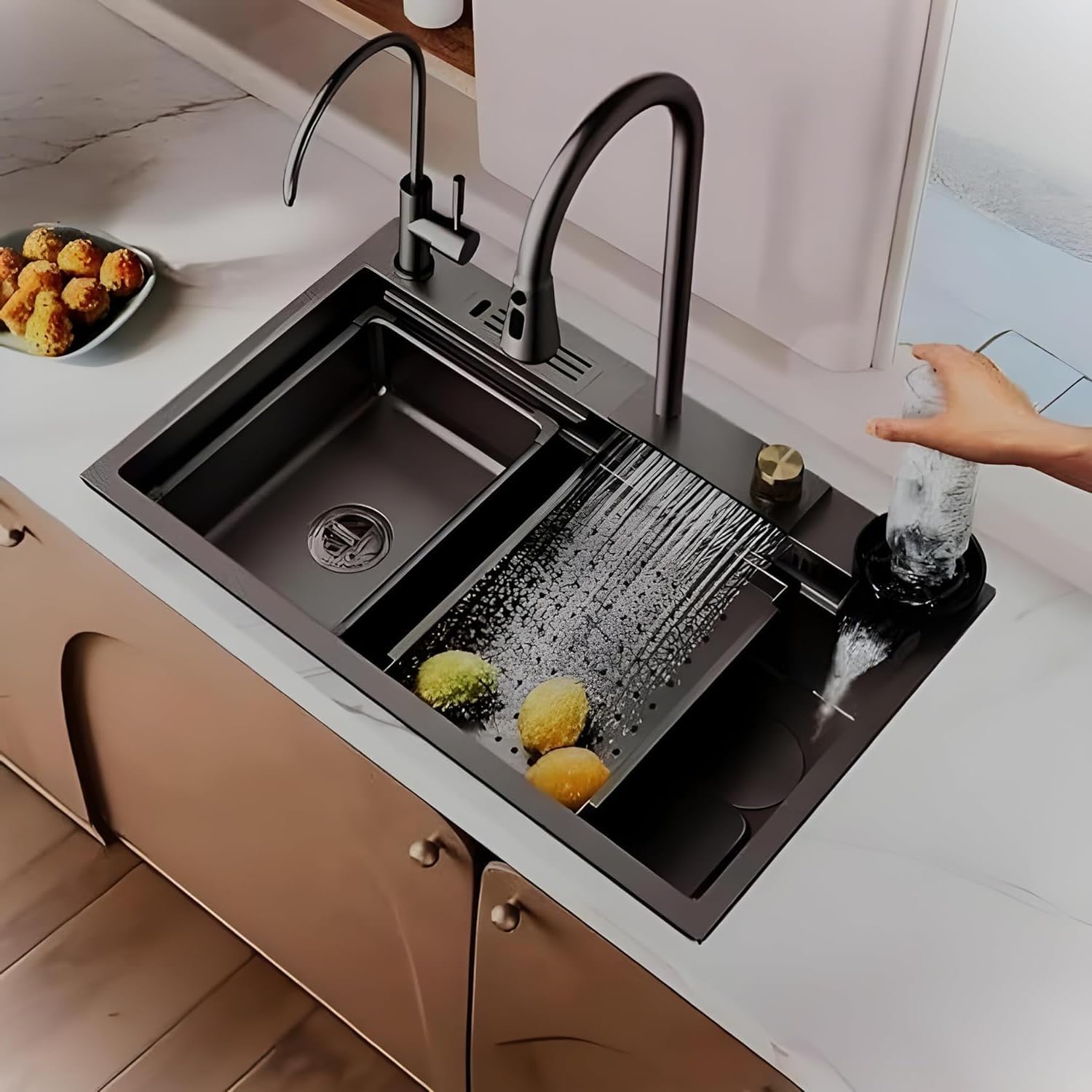 All-in-One Kitchen Sink and Cabinet: Modern Design for Efficient ...