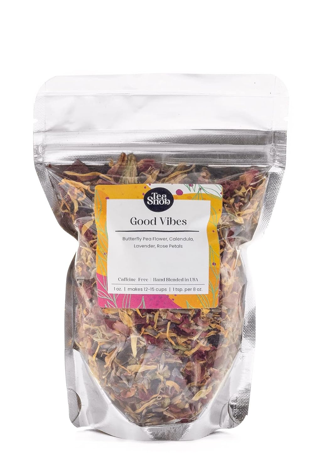 Amazon.com : Tea Snob's Good Vibes brews up blue, butterfly pea flower ...