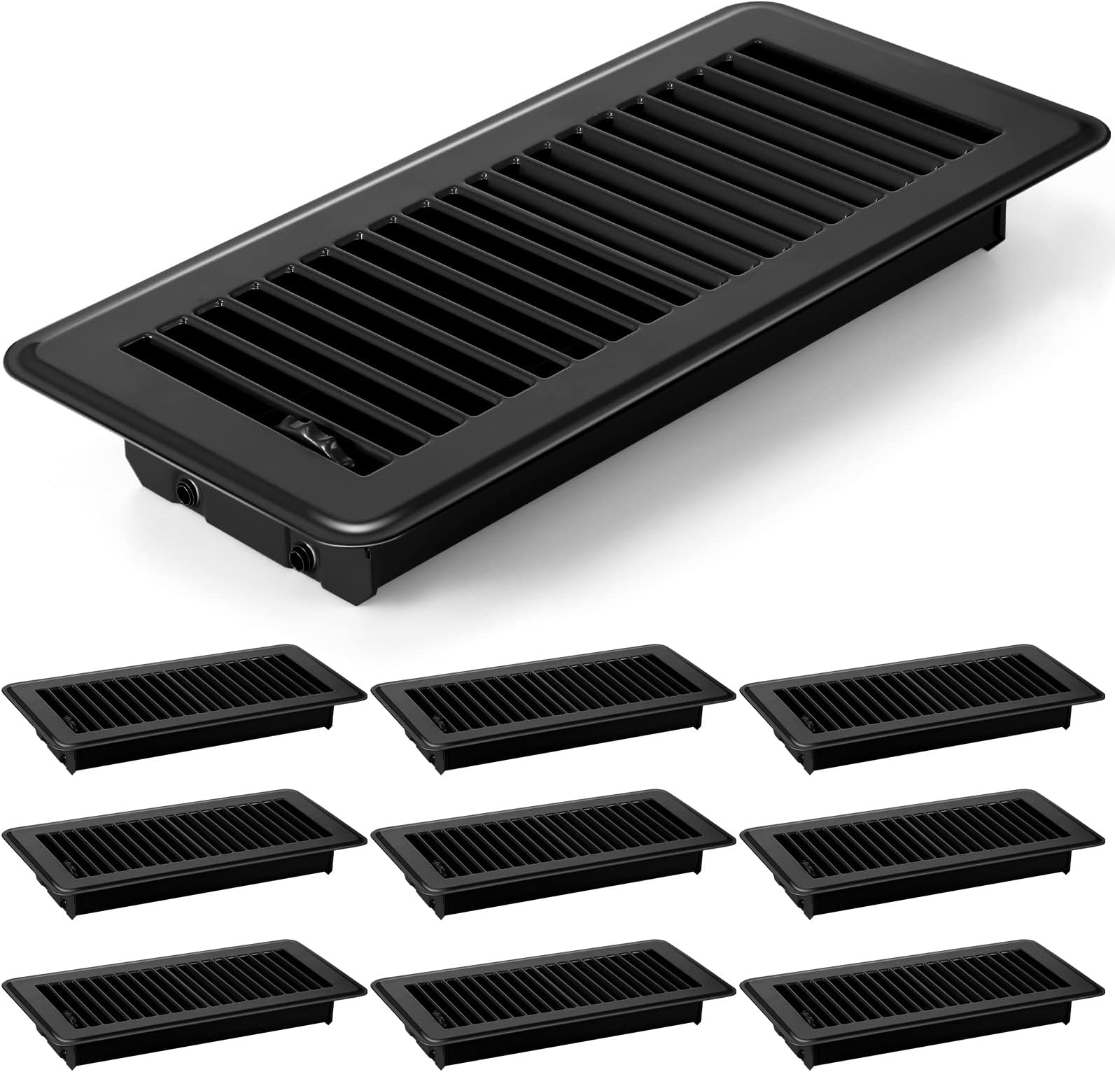 Zonon 40 Pcs Floor Register Set Include Metal Floor Vent Magnetic Air ...