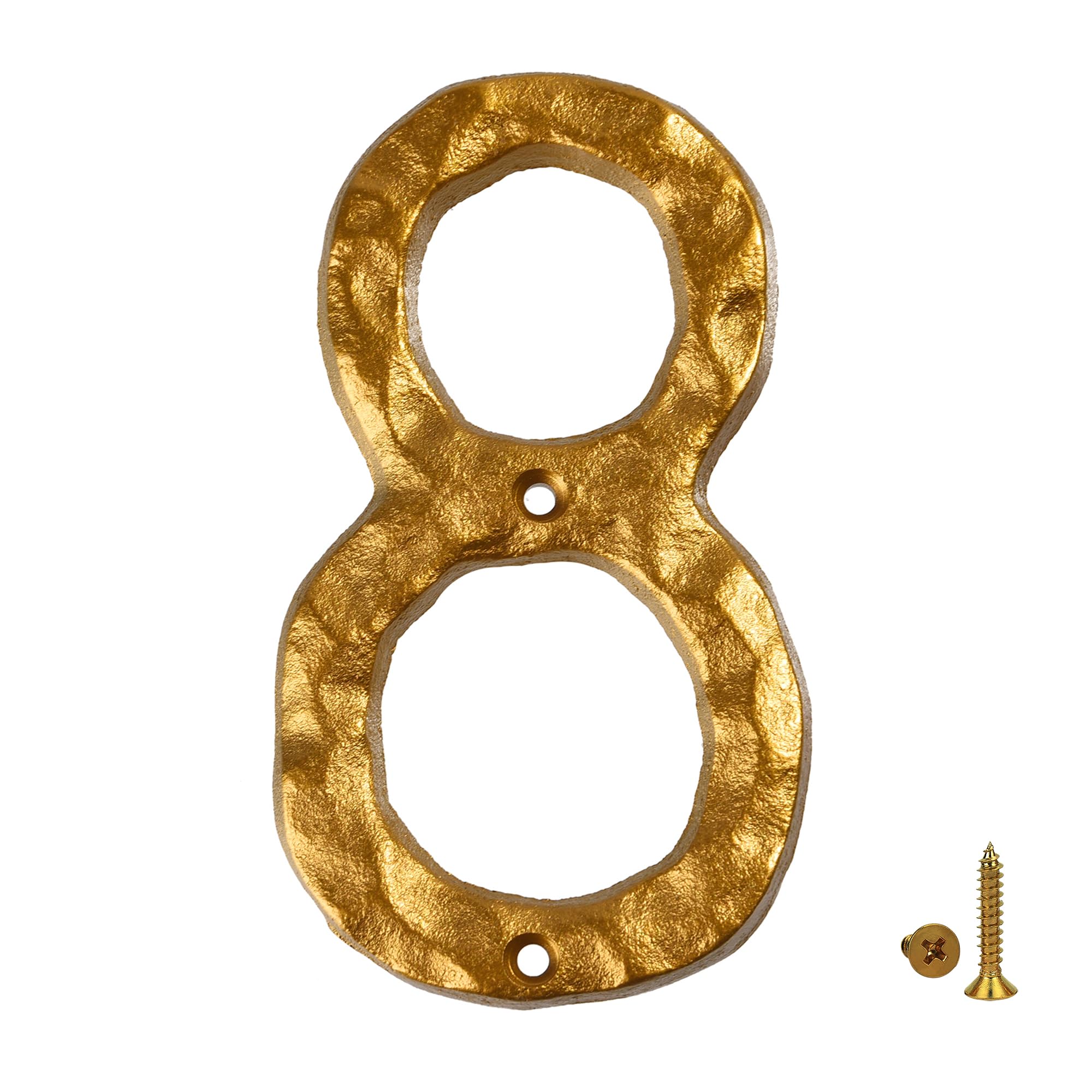 Amazon.com: HILAZA House Number 8 for Outside, 5.5 Inch Cast Iron Metal ...