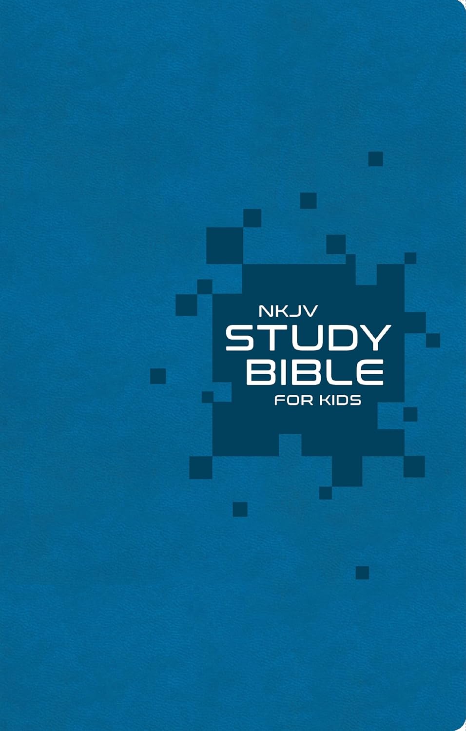 NKJV Study Bible for Kids, Blue Leathersoft: The Premier Study Bible ...