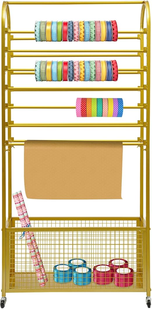 Amazon.com: JOMCYDM Double-Sided Vertical Ribbon Holder Organizer Rack ...