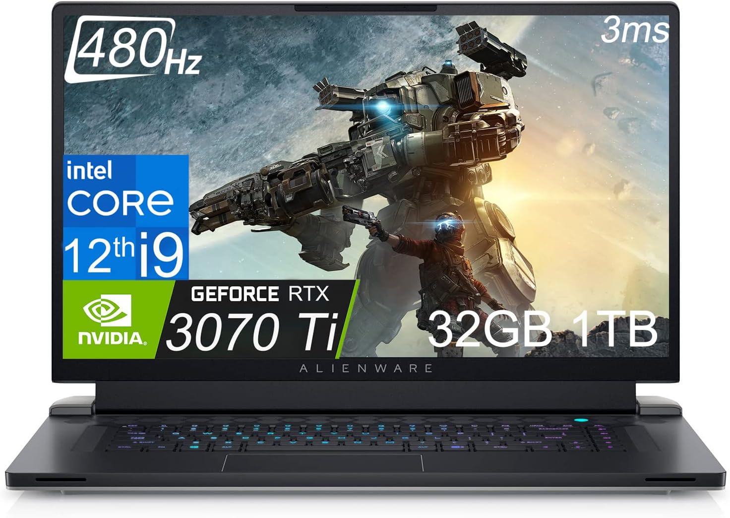 Alienware x17 R2 17.3 pulgadas 480Hz FHD (Intel 12ª generación Core i9 ...