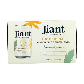 Amazon.com: Jiant Hard Kombucha, Kombucha Hard Original Fruit, 6pk, 12 ...