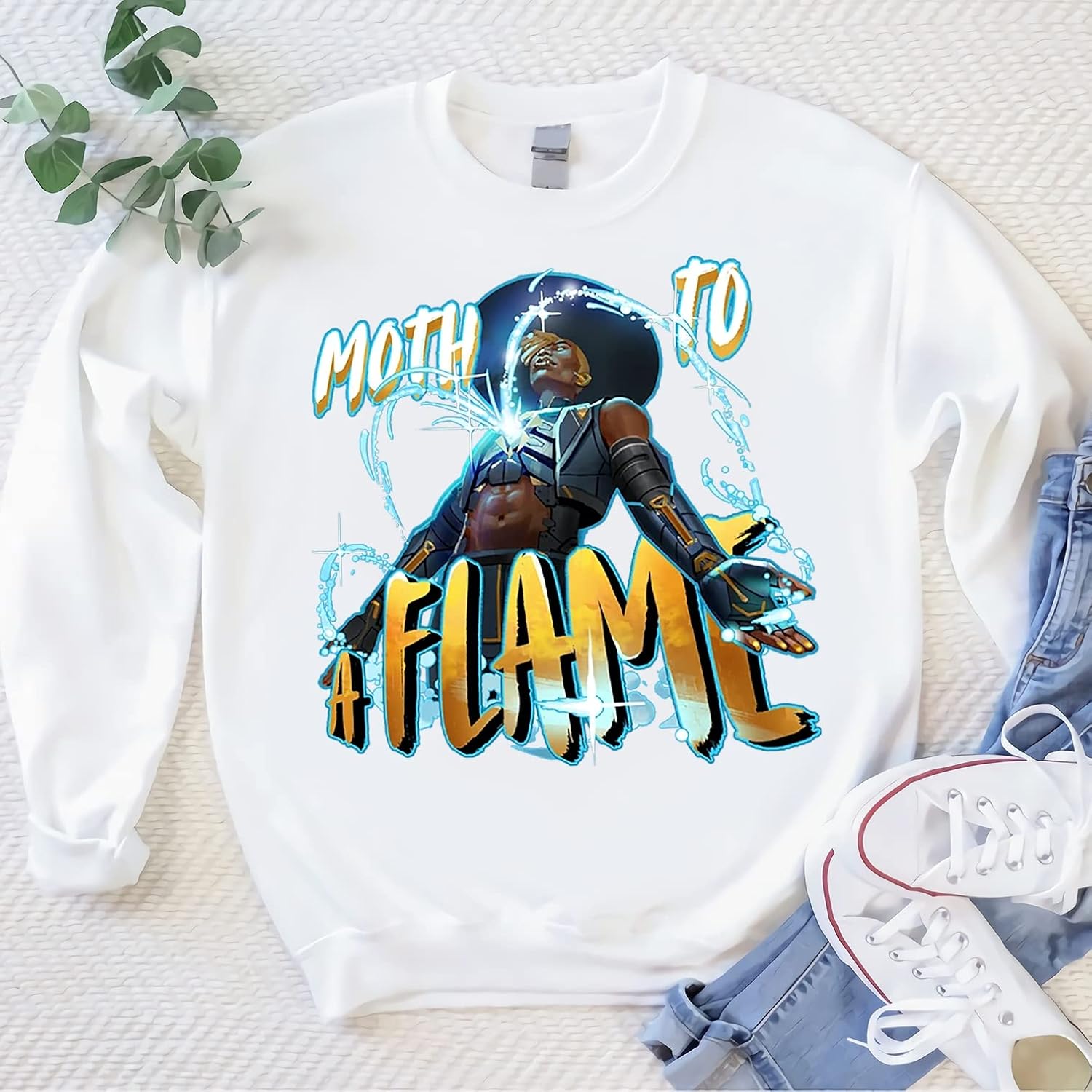 Amazon.com: Moth To A Flame Sweatshirt, Holospray Seer Shirt, Apex Seer ...