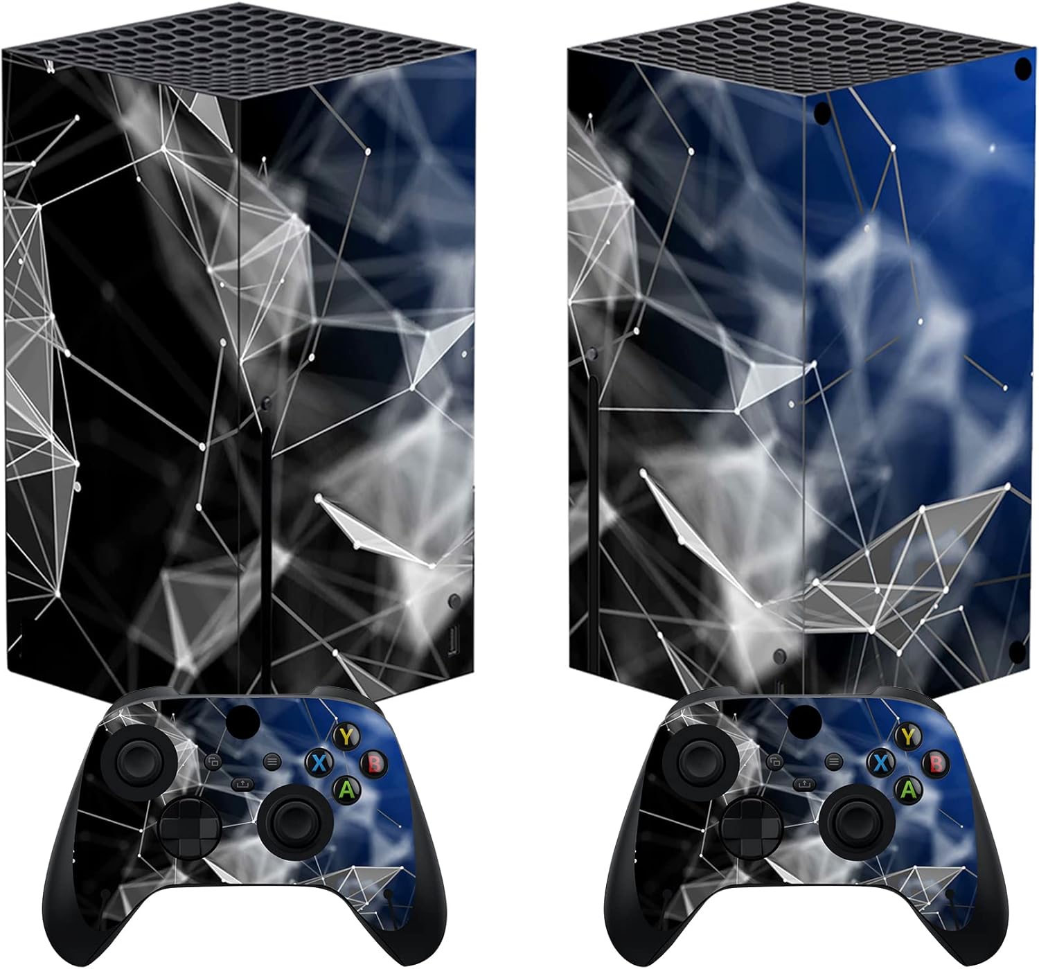 playvital 3D Polygon Custom Vinyl Skins for Xbox Series X, Wrap Decal ...