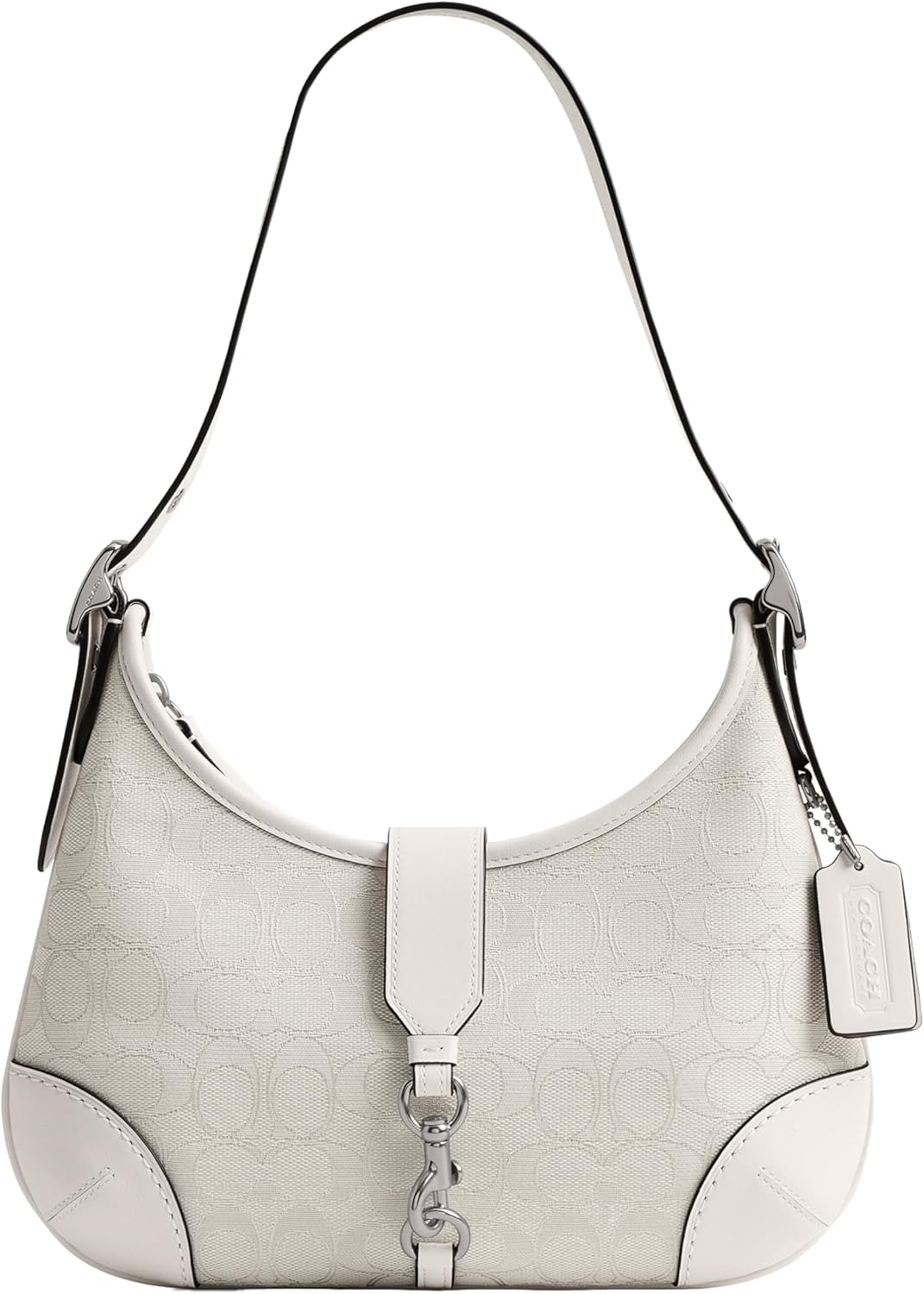 Amazon.com: Coach Hamptons Hobo Bag in Signature Jacquard, LH/Cloud ...