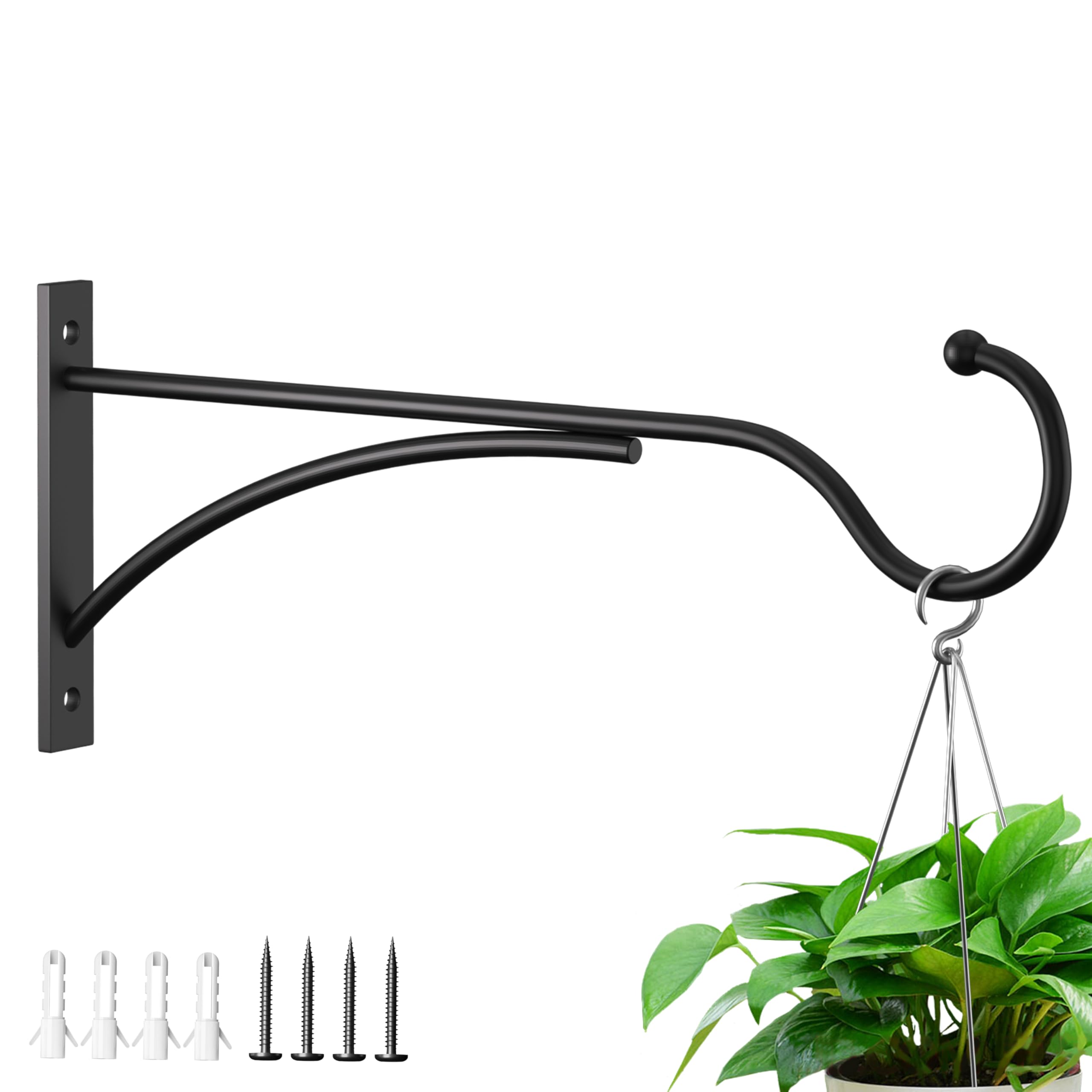Amazon.com: saffruff Outdoor Plant Hanging Hooks for Wall: 11 Inch ...