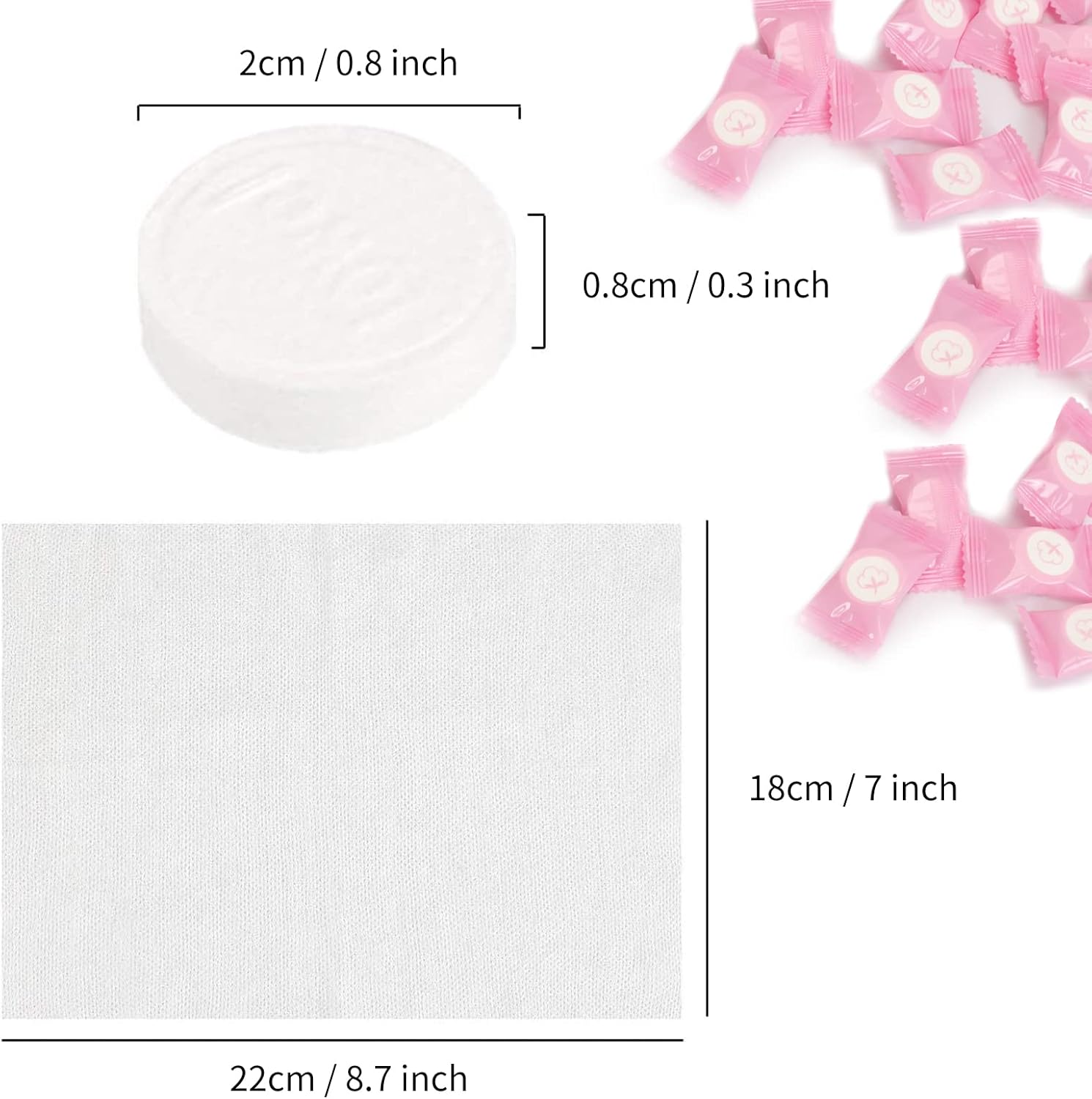 WWW Compressed Towel, Portable Mini Magic Coin Tissues, 100 PCS ...