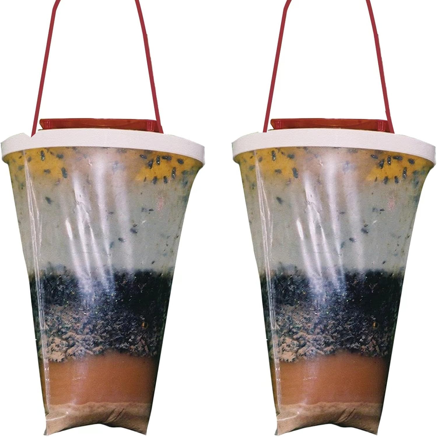 KaLoken 2 Pack Disposable Fly Bag Traps,Outdoor Hanging Fly Trap ...