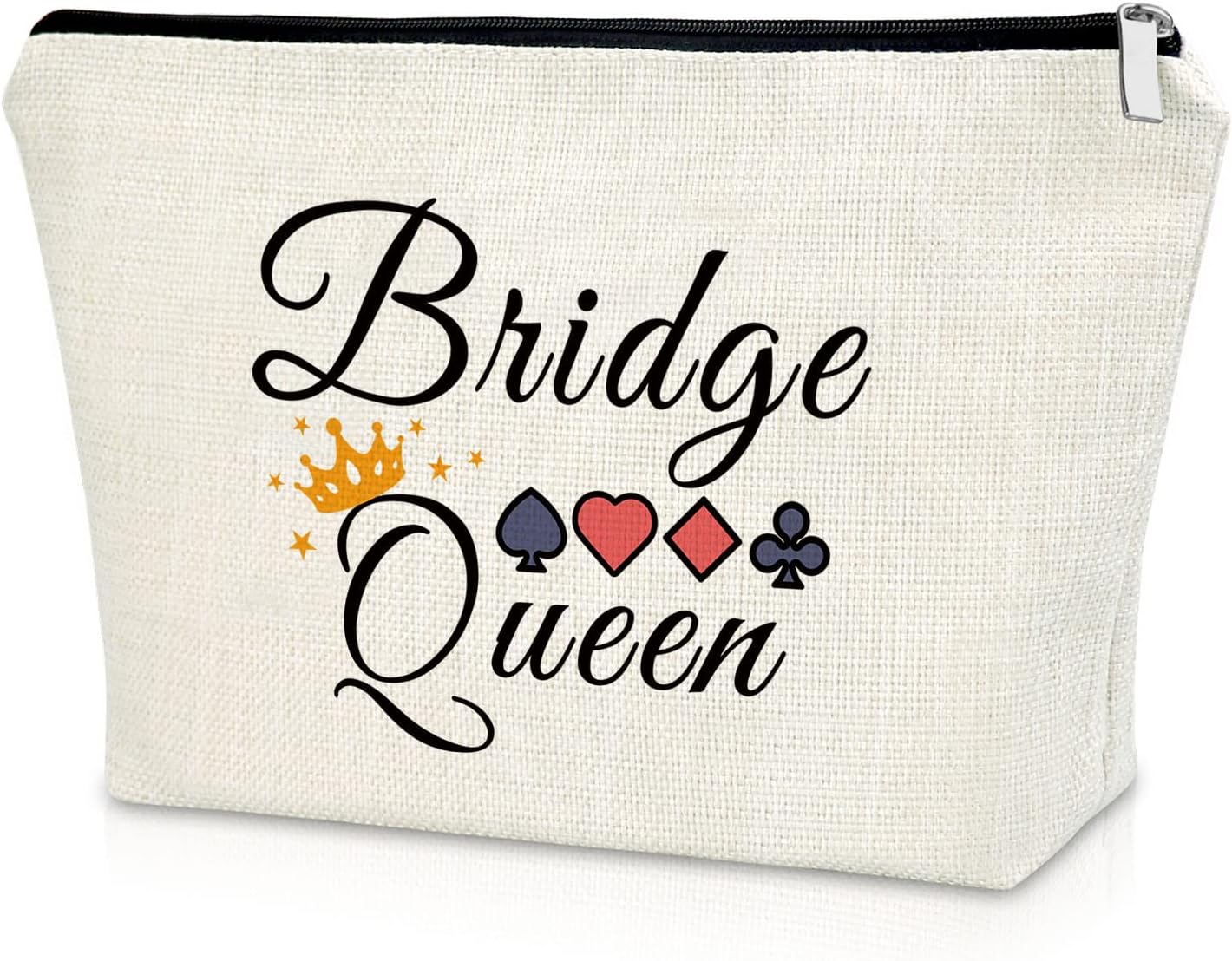 Amazon.com: Sazuwu Bridge Gifts for Women Makeup Bag Bridge Game Gifts ...