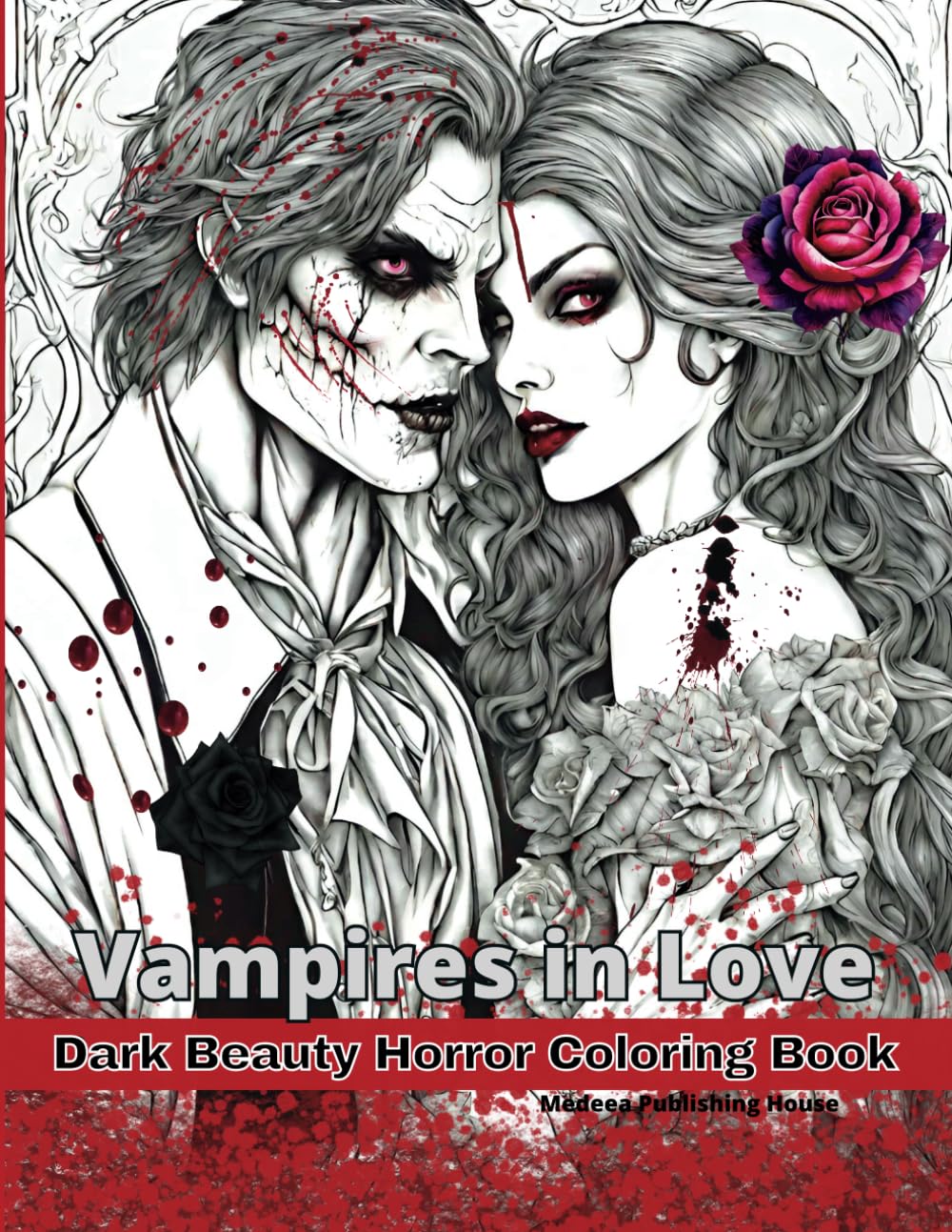Amazon.com: Vampires in Love Dark Beauty Horror Coloring Book: Adult ...