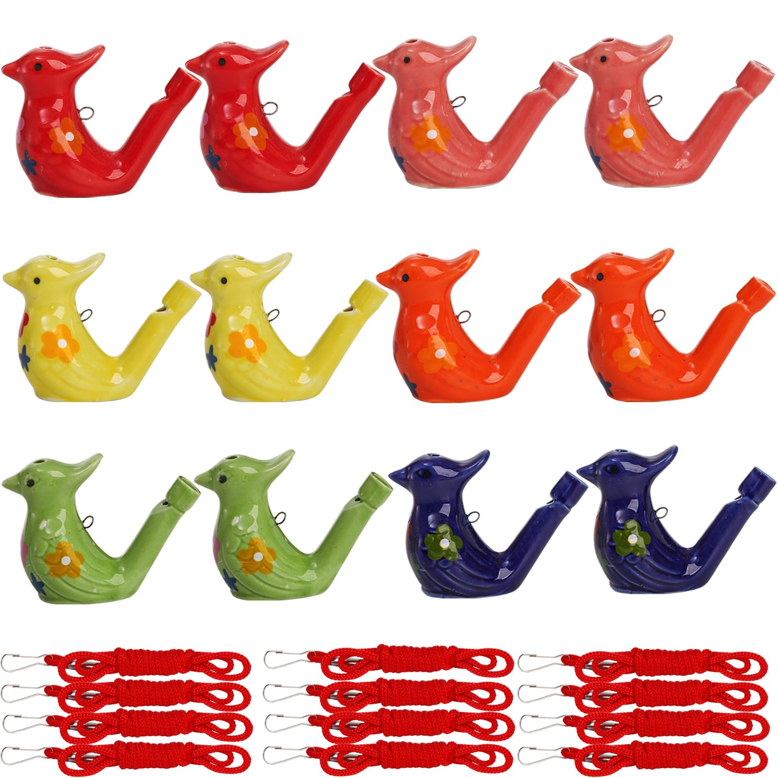 Amazon.com: SOUJOY 12 PCS Bird Water Whistle, Ceramic Fun Birdie Call ...