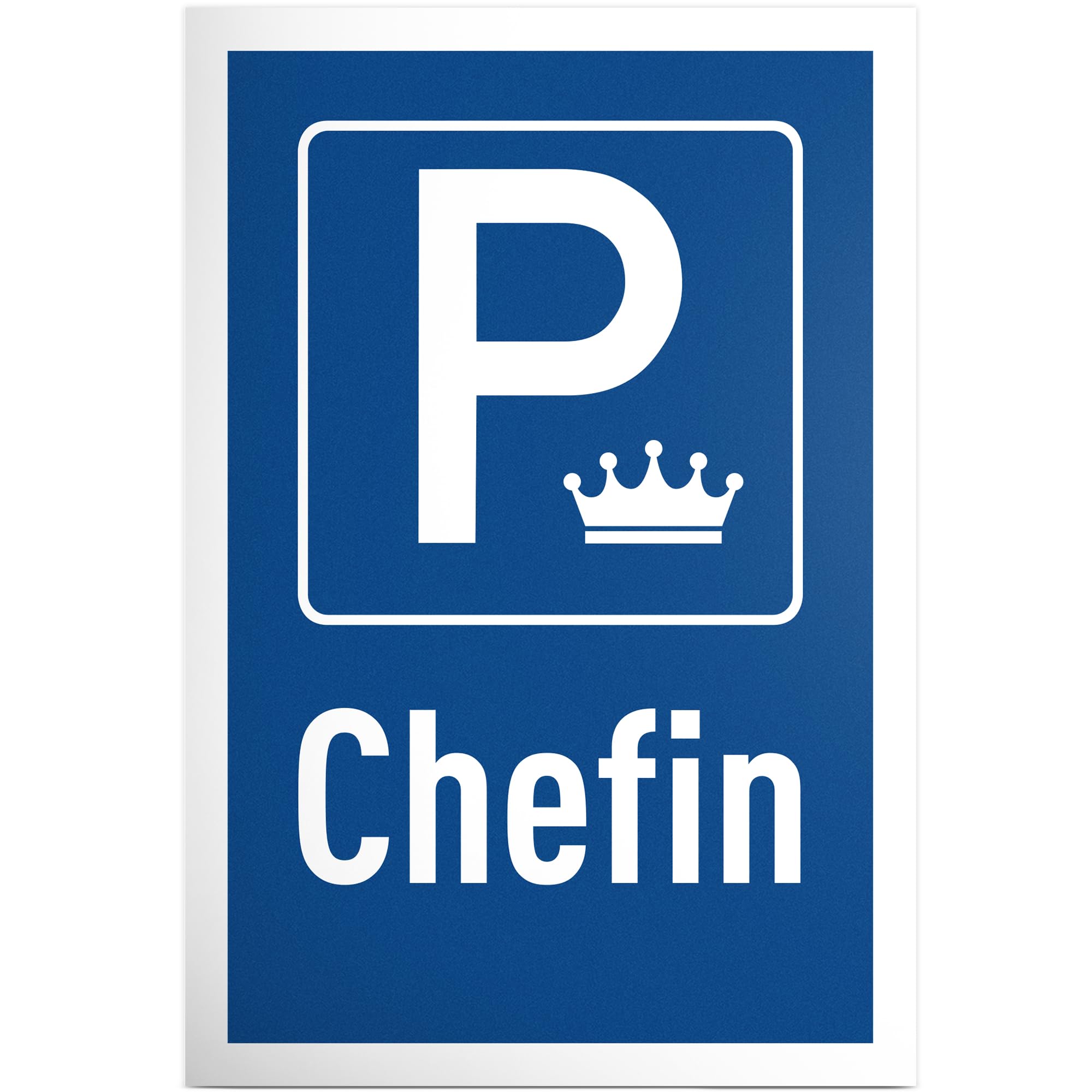 DankeDir! Parkplatz Chefin Schild 30 x 20 cm - Witziges Geschenk für ...
