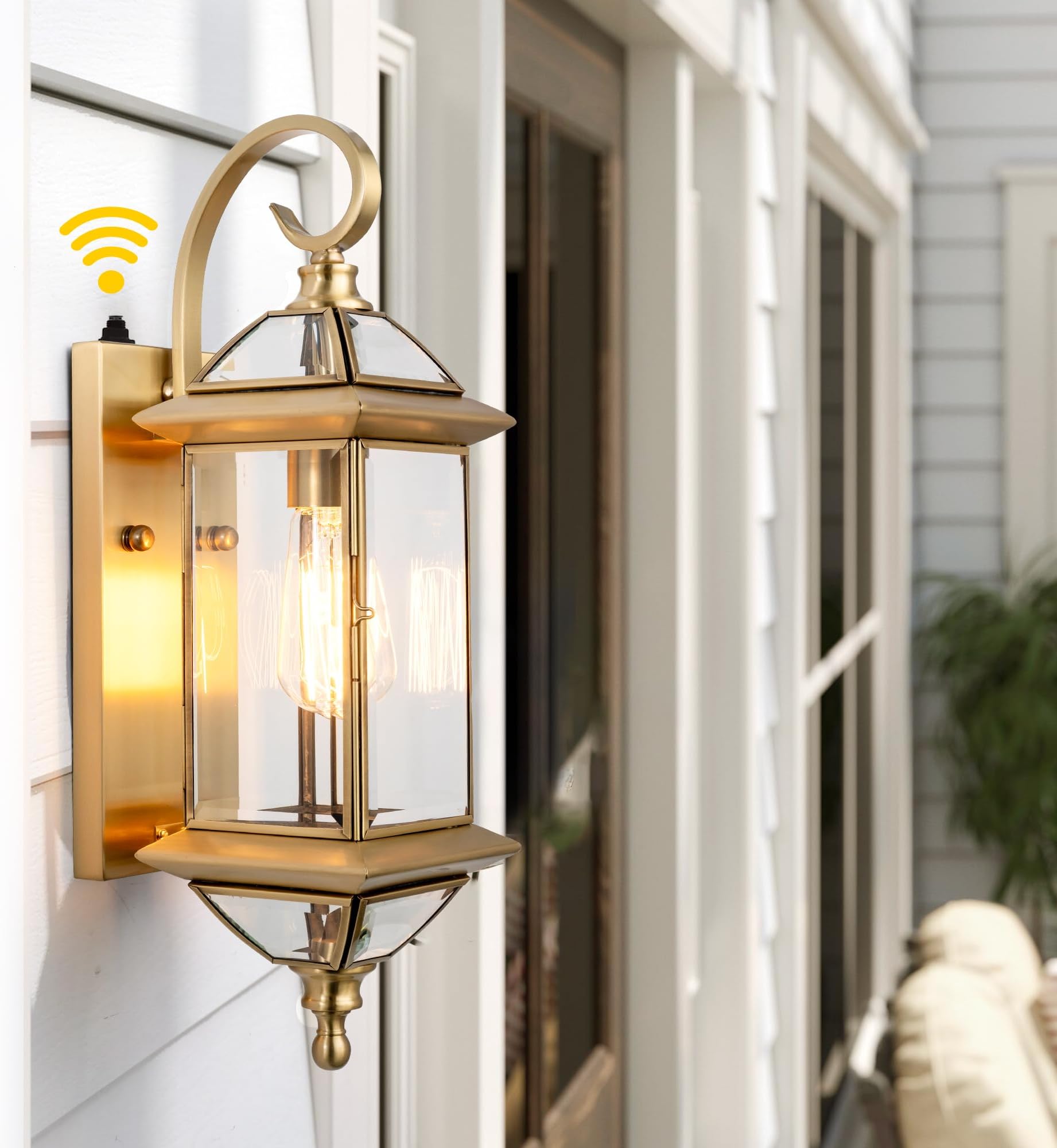 GAZELIGHTING Copper Outdoor Lights Wall Mount 18.5" H Porch Light Oil ...