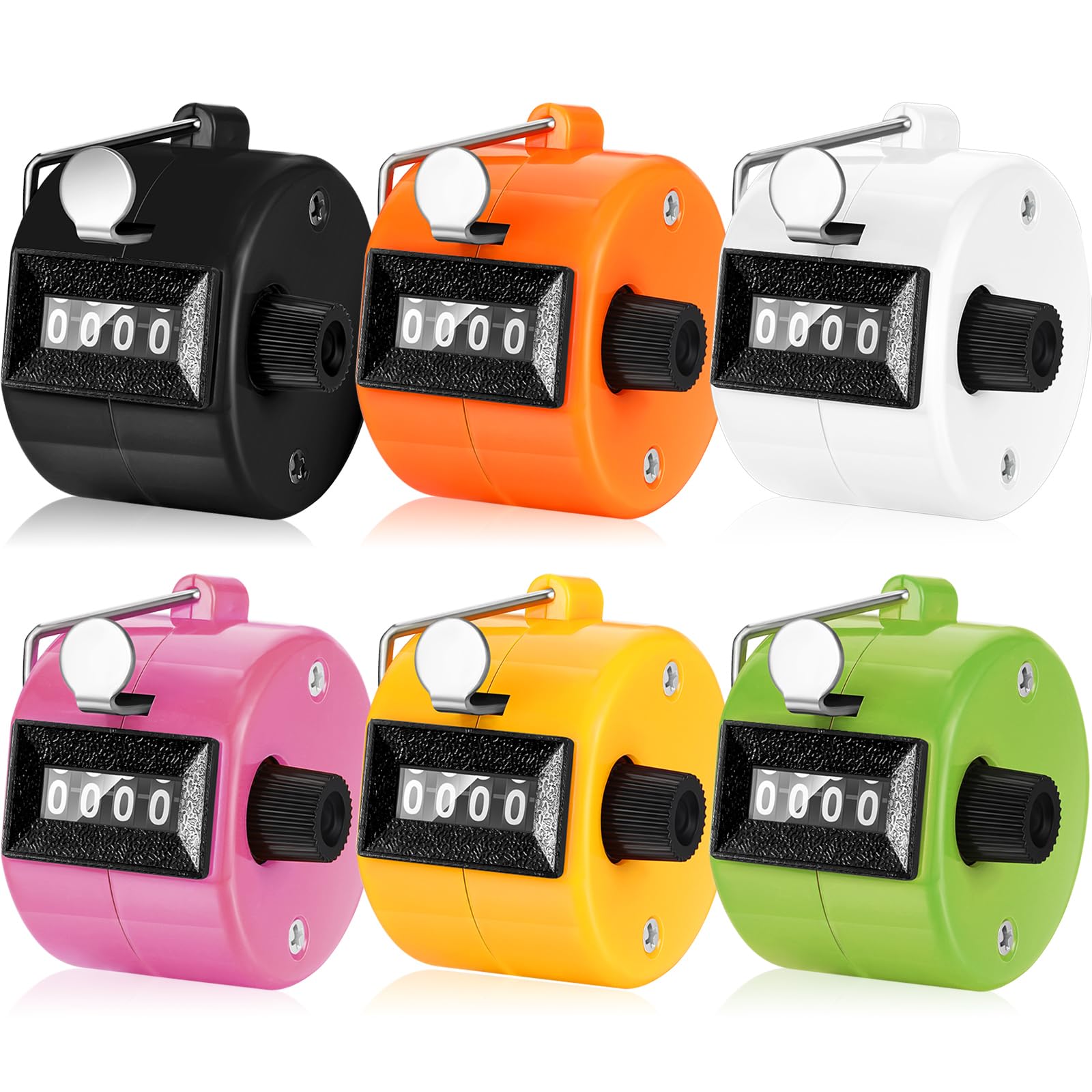 Snapklik.com : TOODOO 6 Pack Hand Tally Counter 4 Digit Mechanical Palm ...
