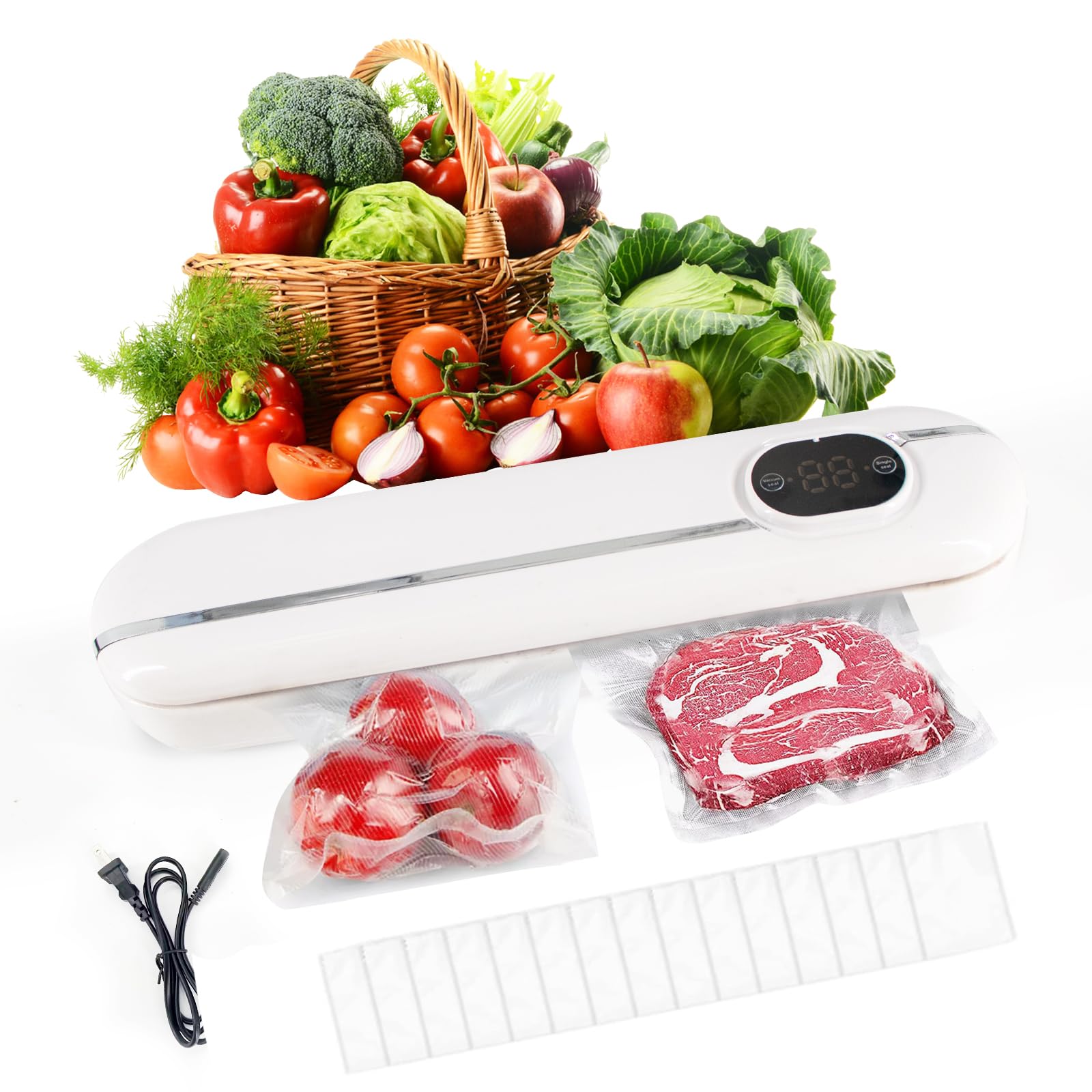 Amazon.com: Vacuum Sealer, Food Vacuum Sealer Machine, Vacuum Sealer ...