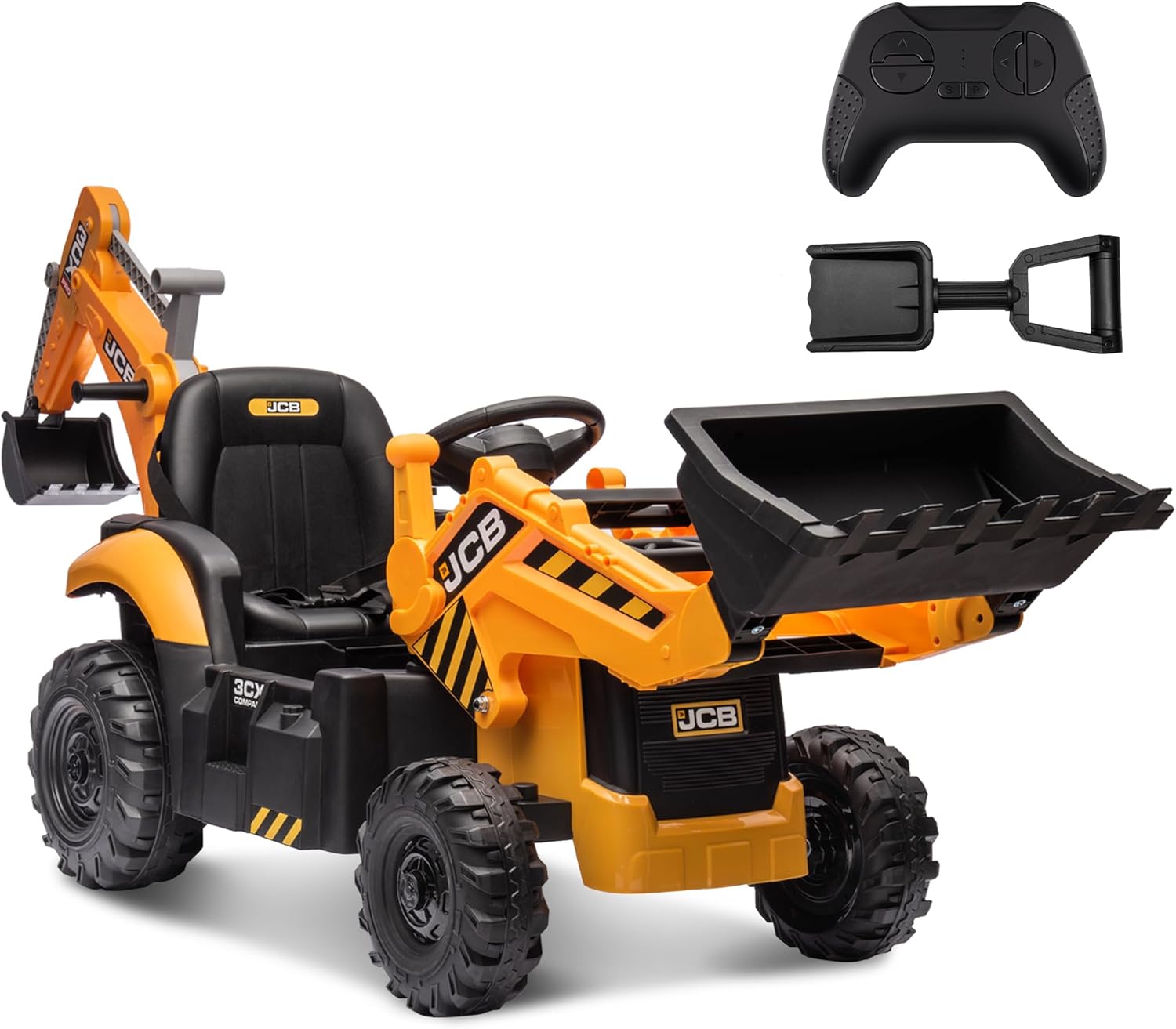 Amazon.com: ENYOPRO 24V JCB Electric Backhoe Loader Toy Car for Kids ...