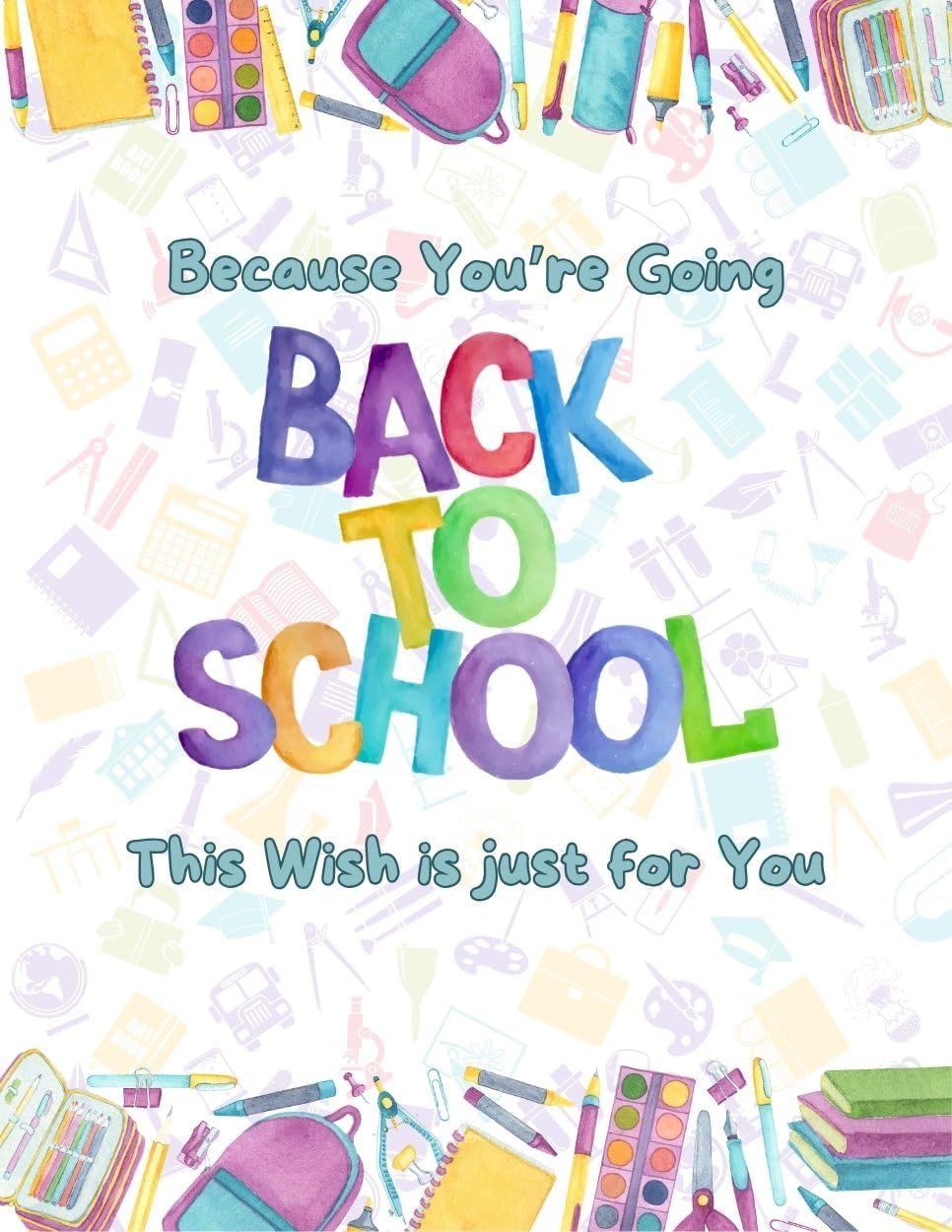 Amazon.com: Going Back to School Wish for You Greeting Card - Student ...