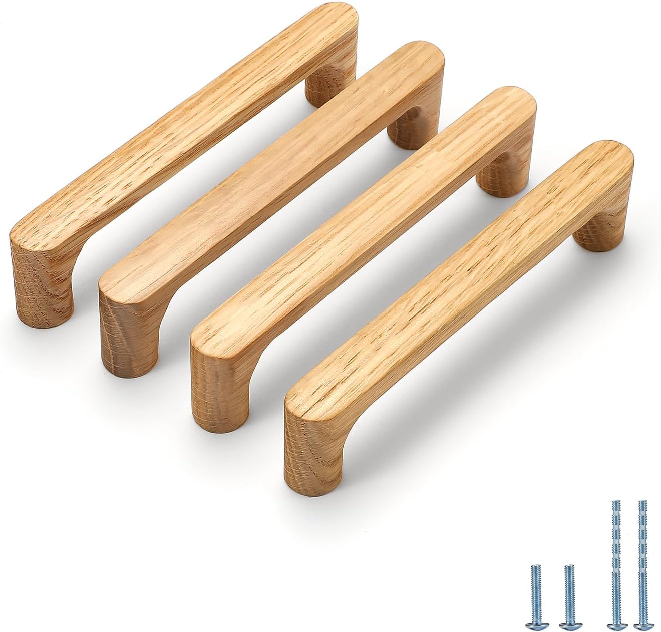 WEICHUAN 10PCS Unfinished Wood Drawer Knobs Pulls Handles - Kitchen ...