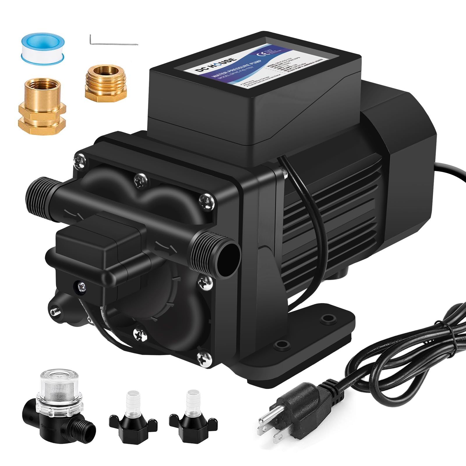 Amazon.com: DC HOUSE Brushless 110V Water Pressure Transfer Pump ...