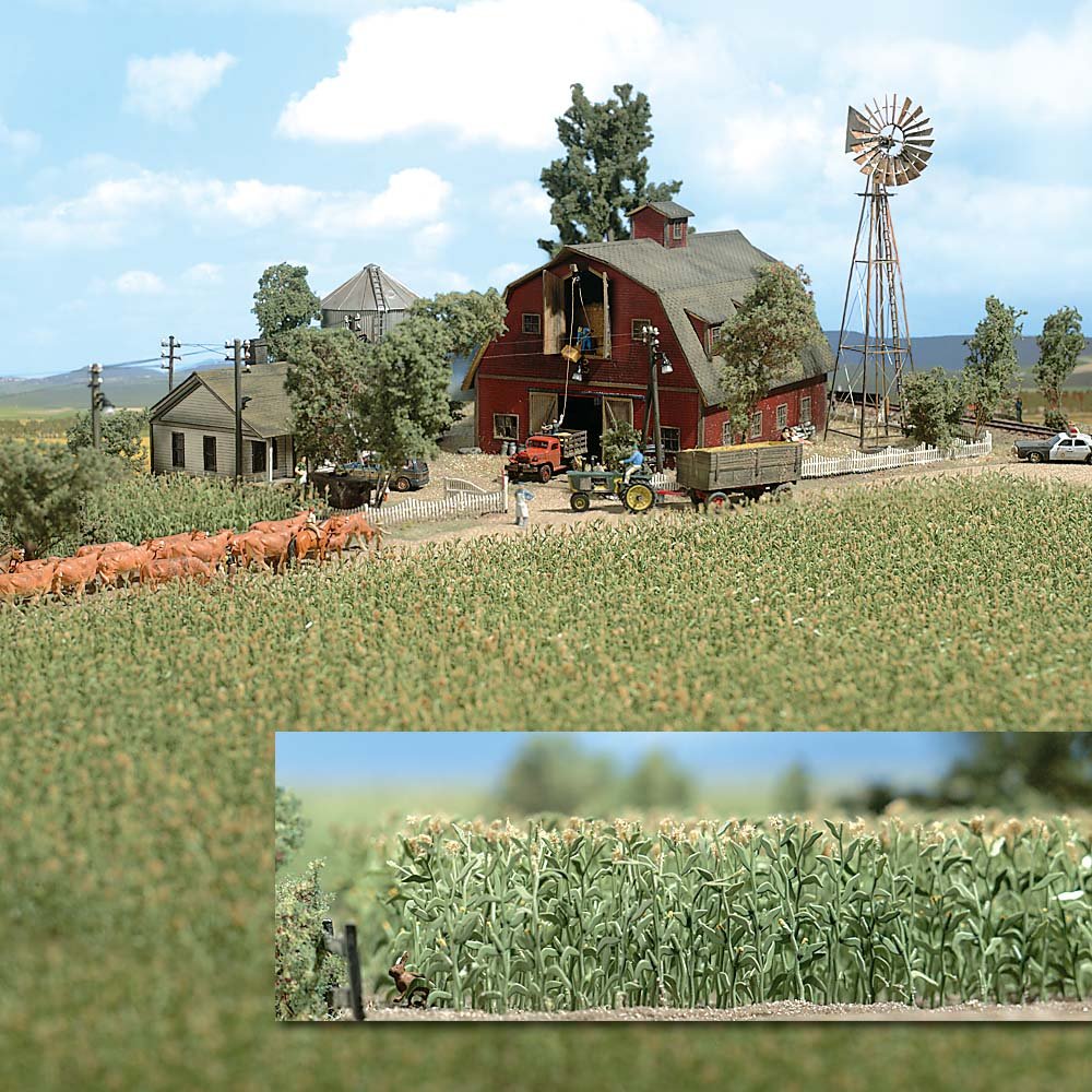 Snapklik.com : 1202 Corn Field 10x10cm HO Scale Scenery Kit