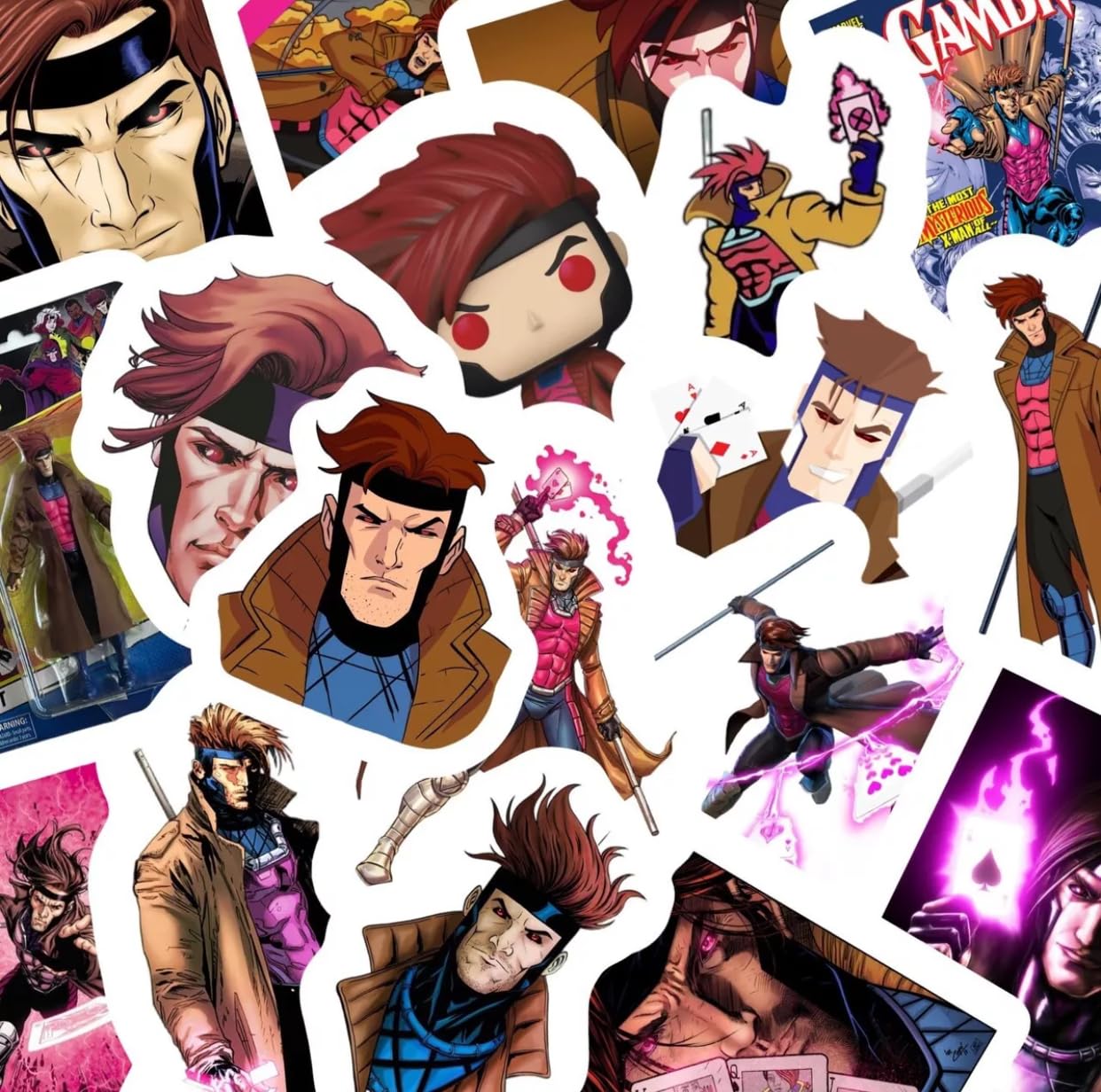 Amazon.com: Gambit x-Men Sticker Pack 40 Piece Sticker Set