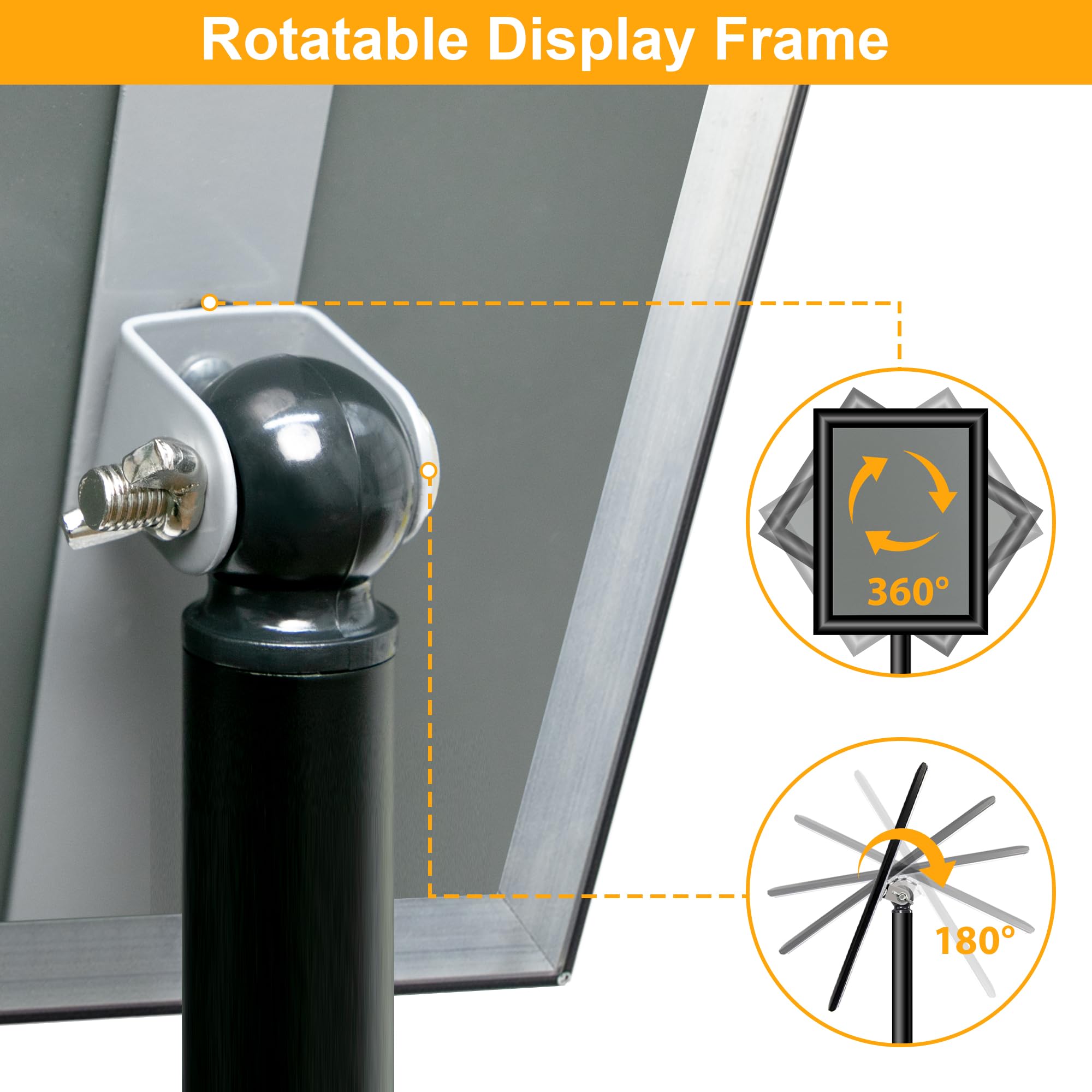 Snapklik.com : 8.5x11 Heavy Duty Pedestal Poster Sign Stand, Adjustable ...