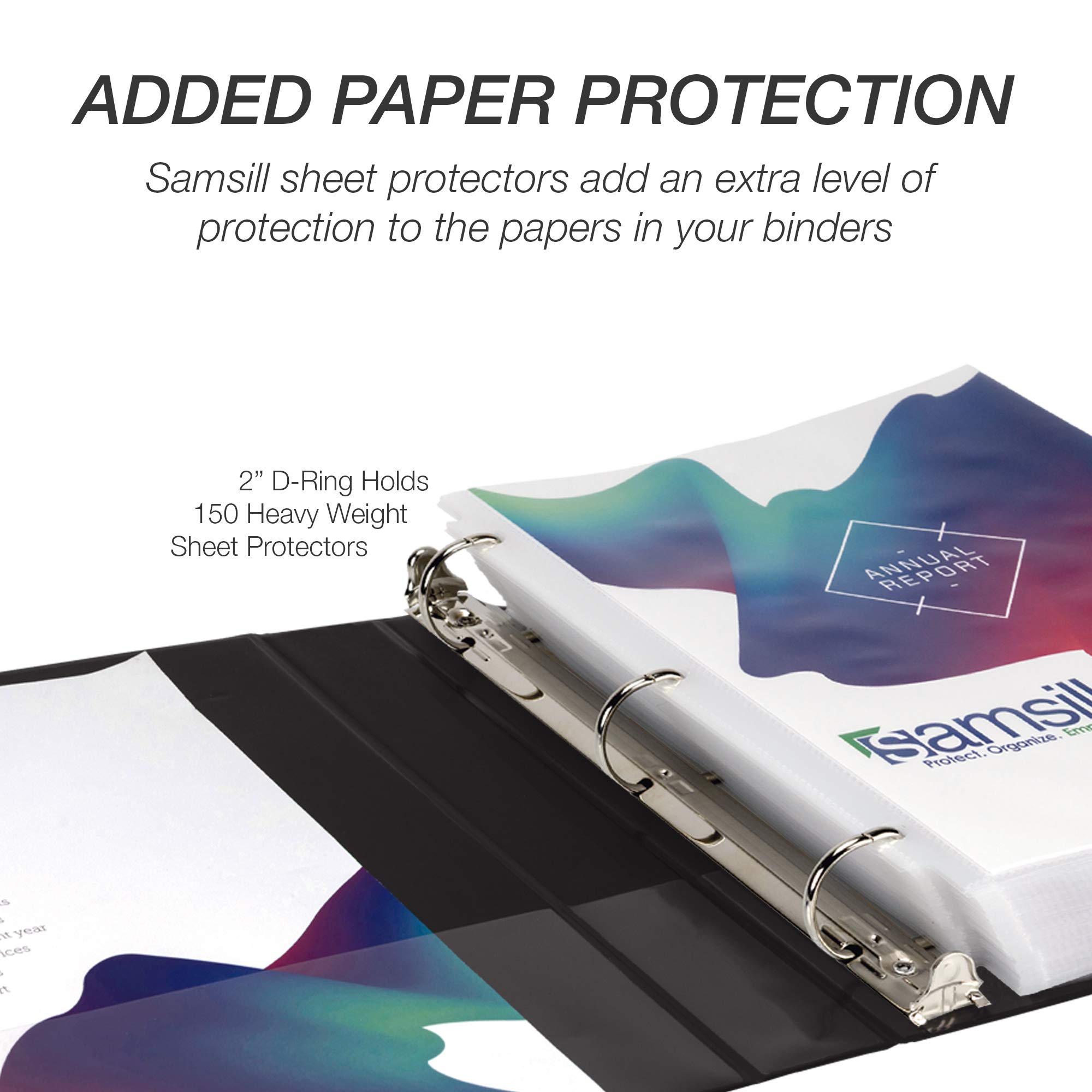 Snapklik.com : Durable 2 Inch Binder, Made In The USA, D Ring Binder ...