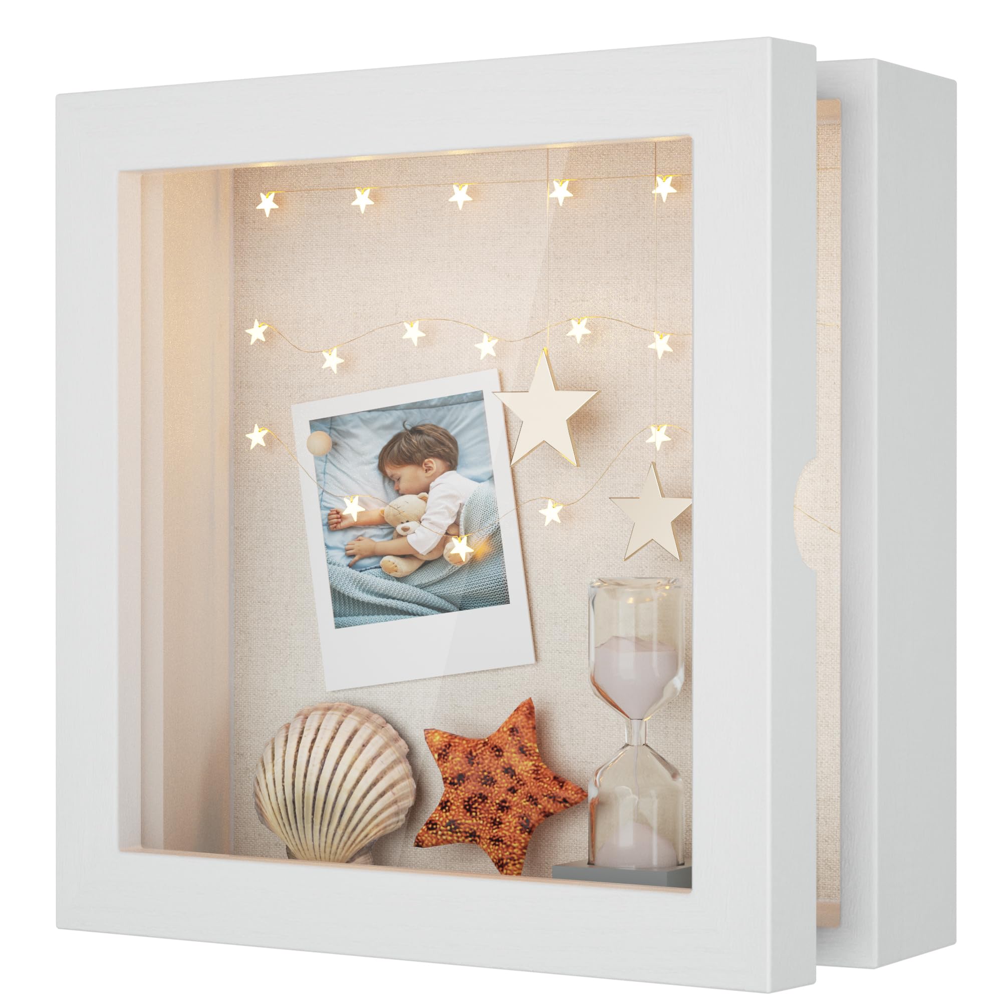 Snapklik.com : Love-KANKEI Shadow Box Frame 8x8, Wood Shadow Box ...