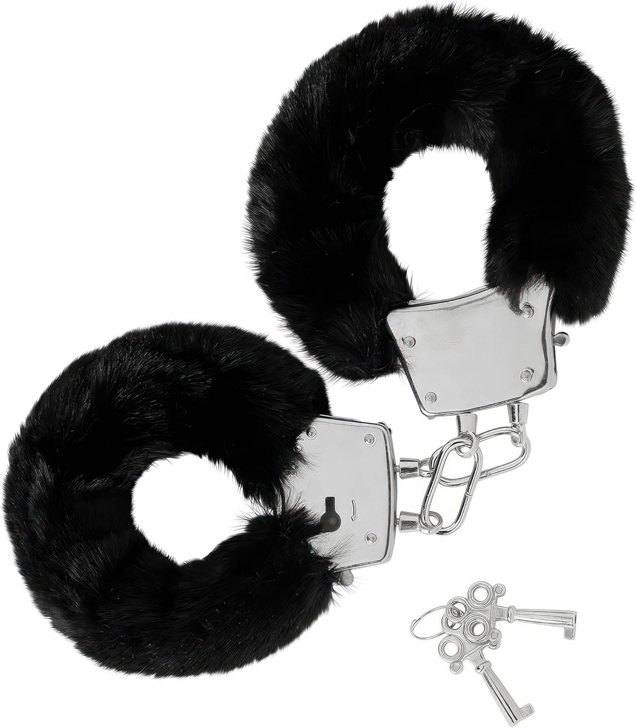 Amazon.com: PASTOS SM Fluffy Metal Handcuffs with Keys BDSM for Couples ...