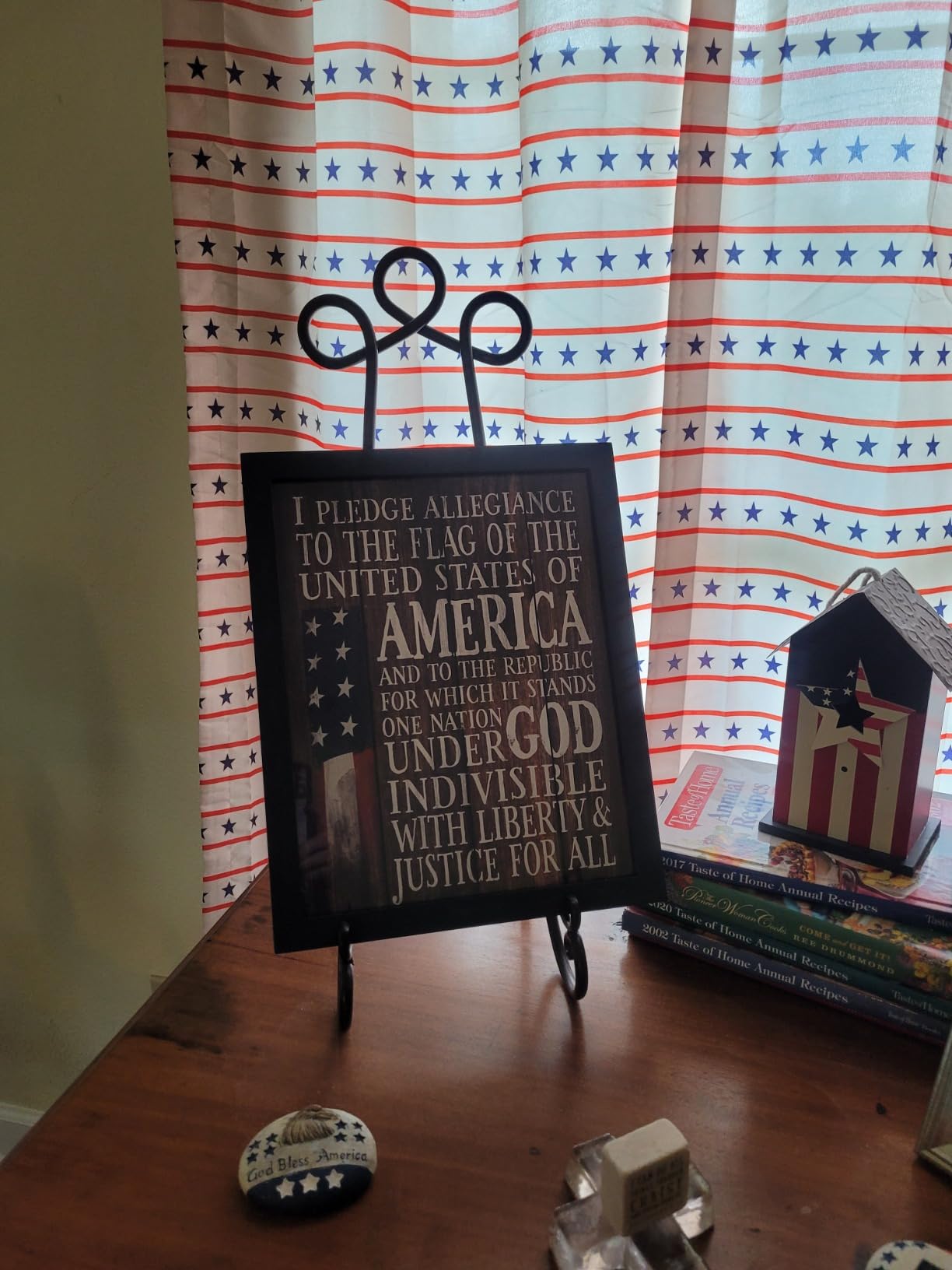 Amazon.com: Pledge of Allegiance Flag - Patriotic Decor - Gift for ...