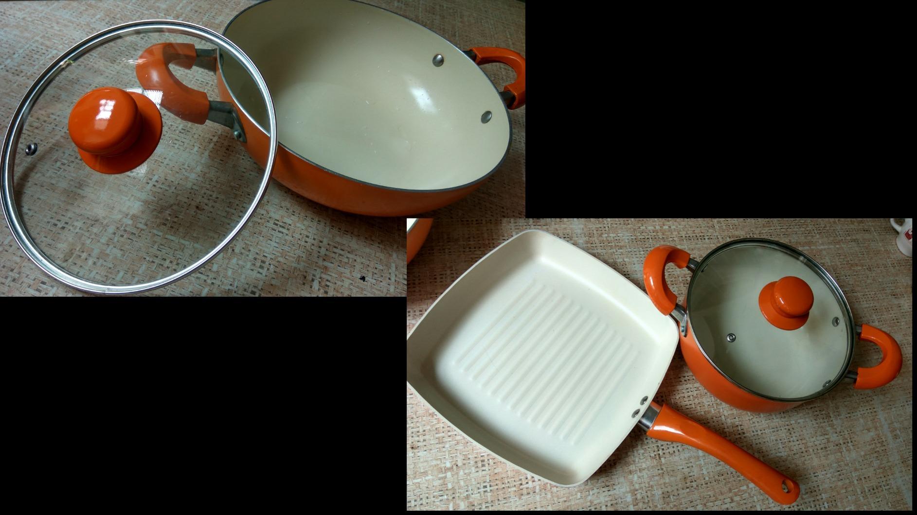 Buy Nirlon Induction Based Non-Stick Cooking Utensils Set with Lid ...