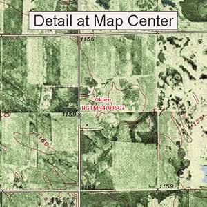Amazon.com : USGS Topographic Quadrangle Map - Oklee, Minnesota (Folded ...