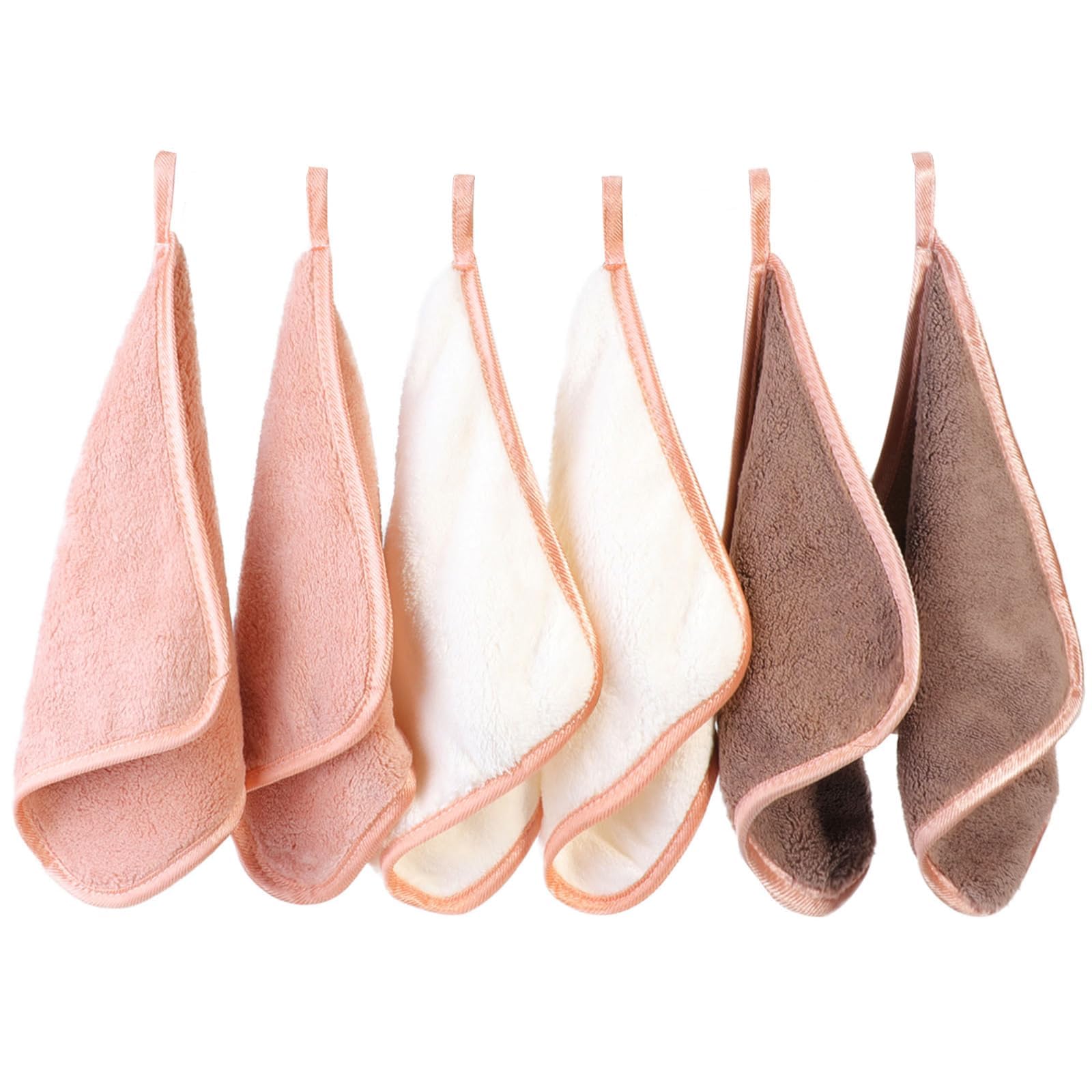 Amazon.com: PHOGARY Microfiber Makeup Cloths Washable, 6 Pack Reusable ...
