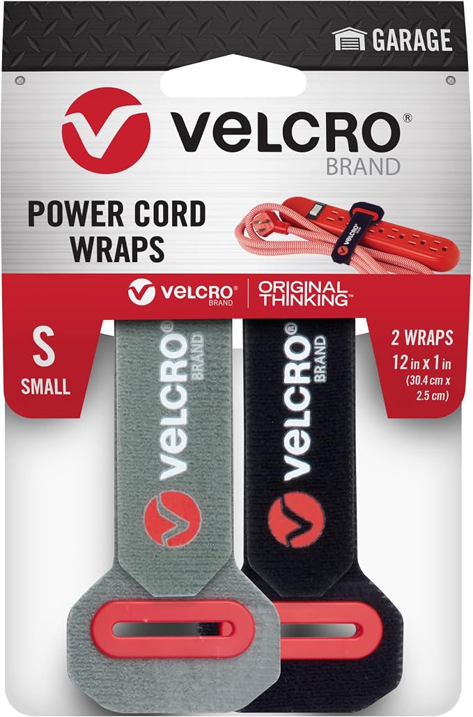 VELCRO Brand Power Cord Wraps | Heavy Duty Straps for Extension Cords ...