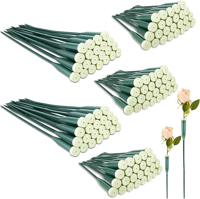 Amazon.com: 144 Pcs Floral Water Tubes Green Floral Tubes Plastic ...