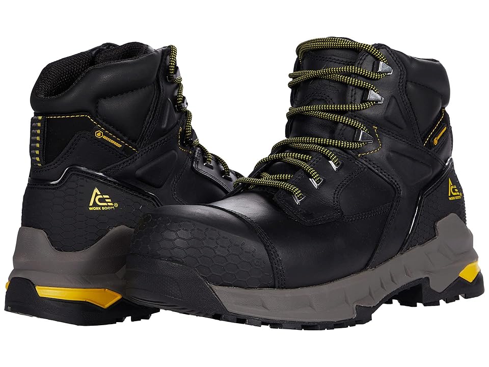 Ace Work Boots Redrock 6 Composite Toe (Black) Shoes International Shipping
