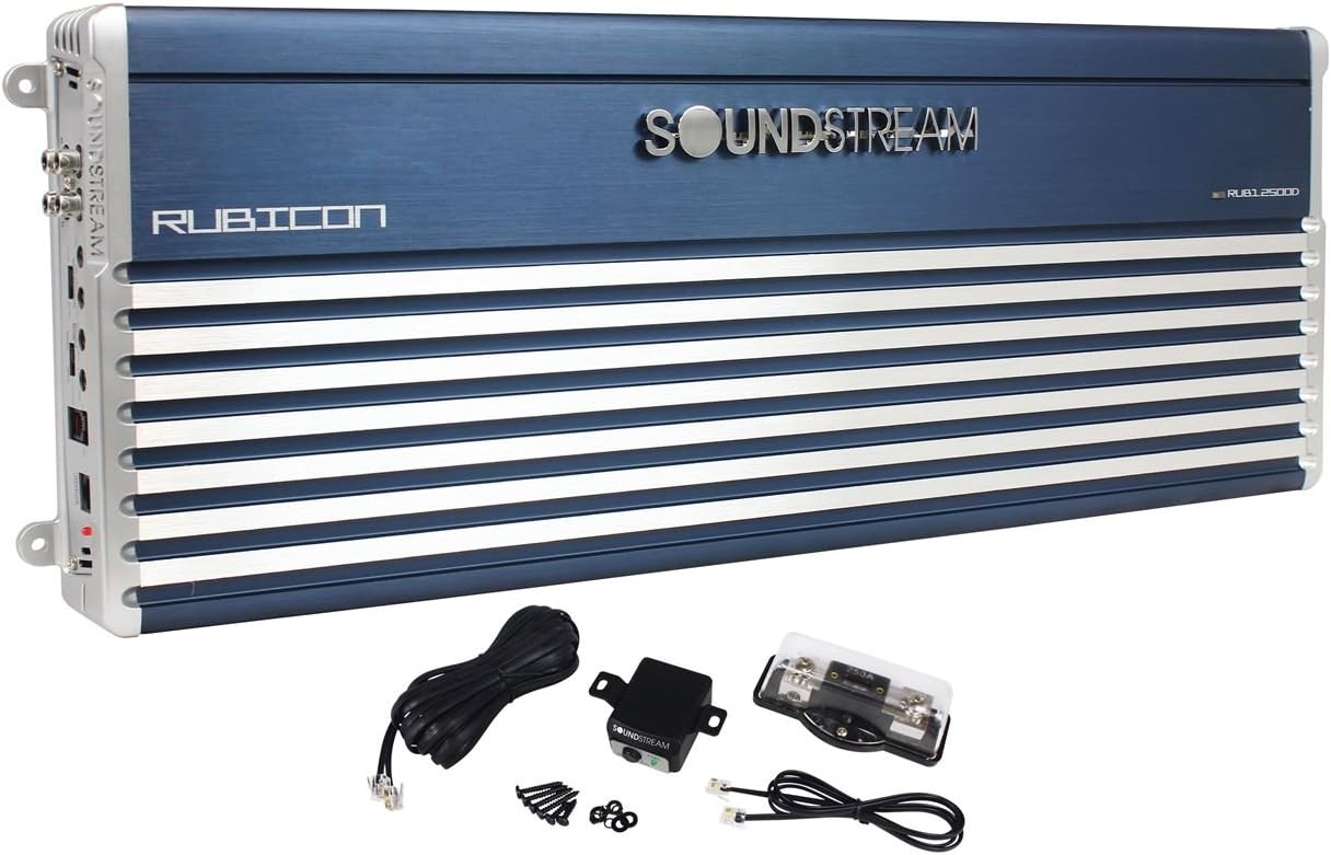 Amazon.com: Soundstream RUB1.2500D Monoblock 2500 Watts RMS Class D ...