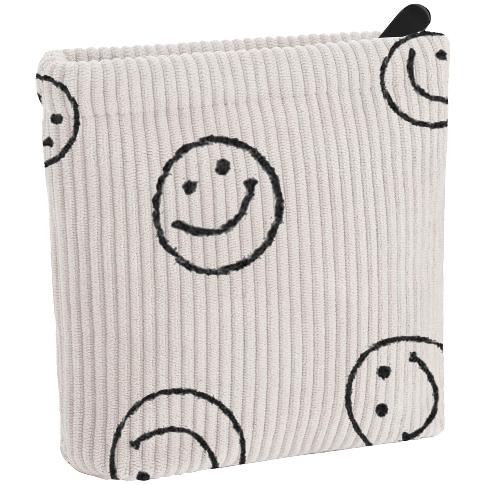 Amazon.com: Teircno Preppy Corduroy Period Bag, Cute Smiley Face ...