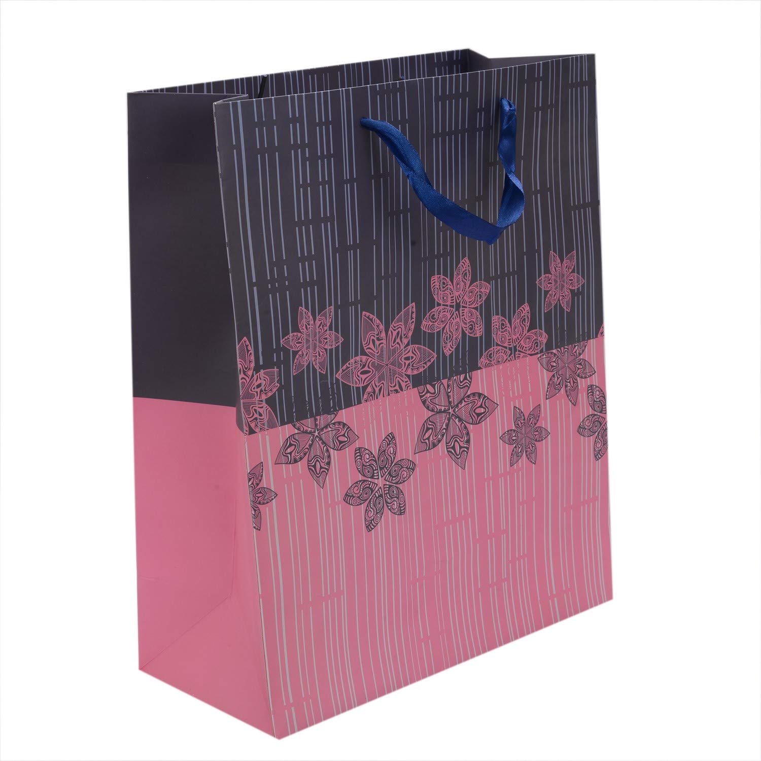 Paper Pep Packaging Collection Pink Flower Small Paper Bag Pack of 6 ...