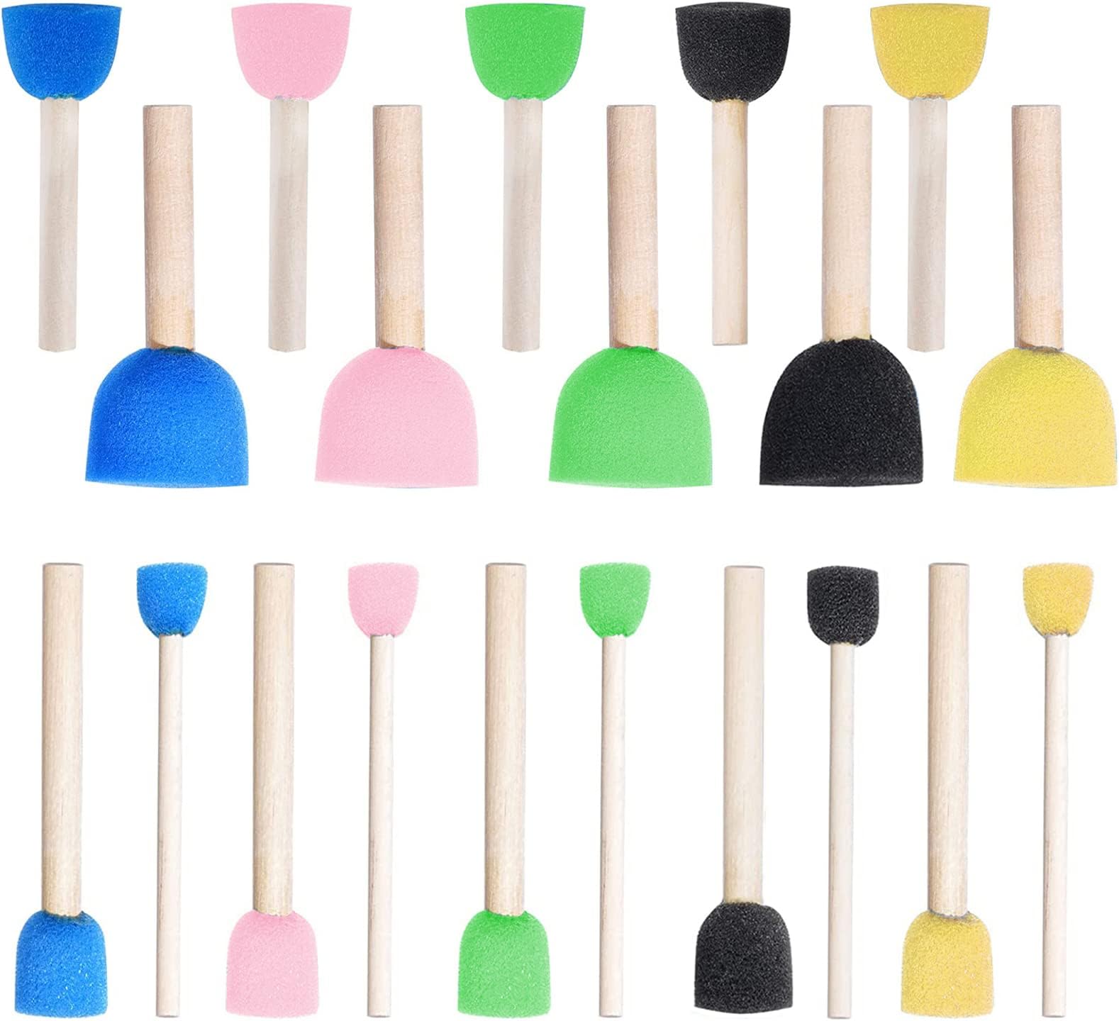 Amazon.com: Kare & Kind 30 pcs Round Sponges Brush Set - Painting Tools ...