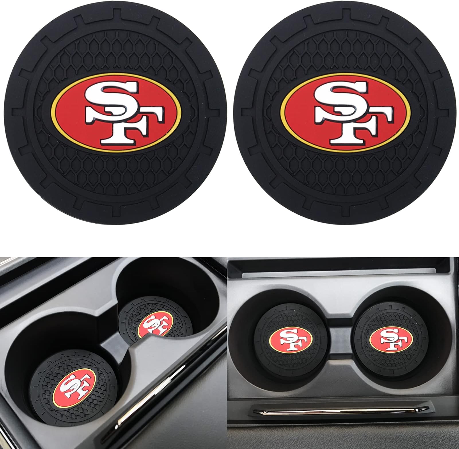 Amazon.com: Aollpu 2PCS Car Cup Holder Coasters Accessories, 2.75-Inch ...