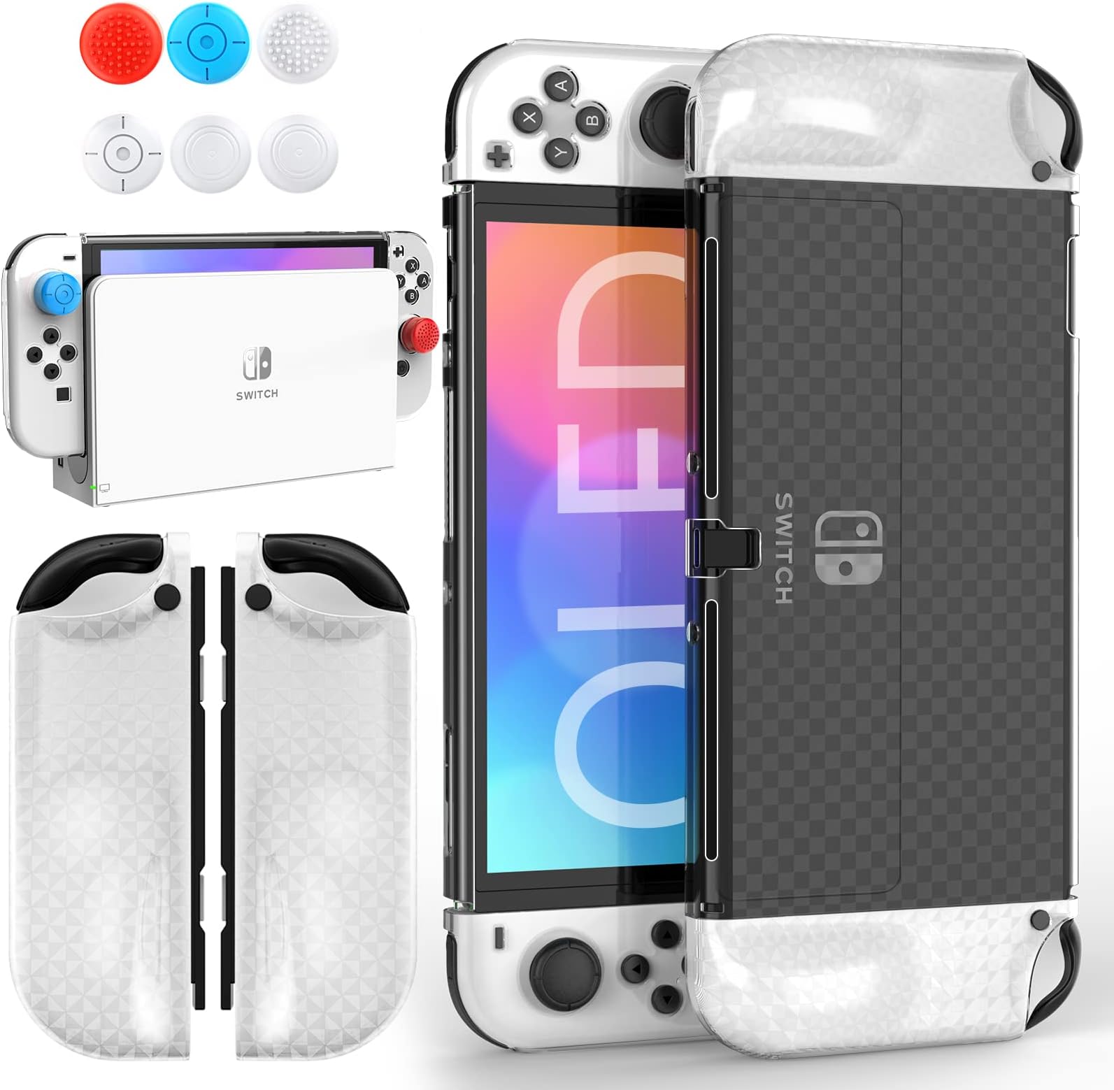 DLseego Coque pour Nintendo Switch OLED，Accessoires Switch Dockable ...