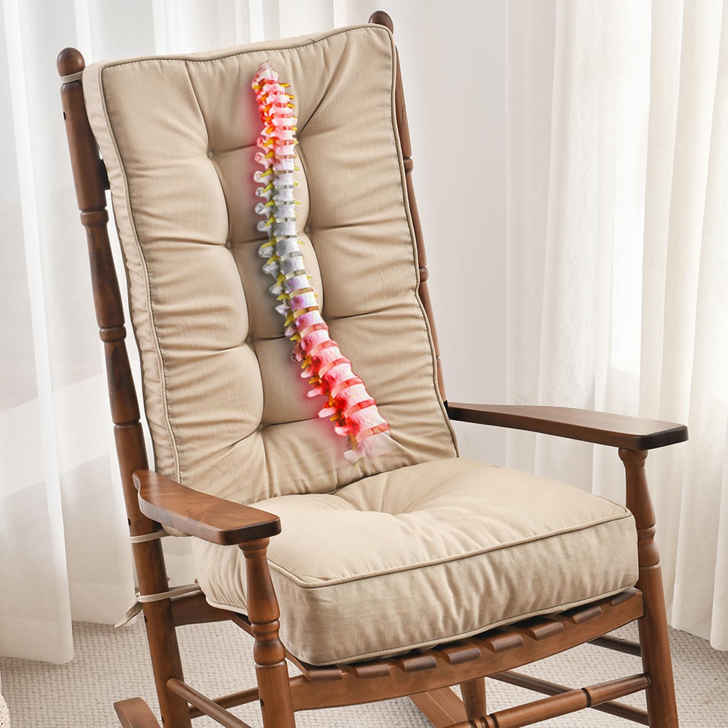 Amazon.com: Wickerix Cushion for Living Lounge Swivel Rocking Chair ...