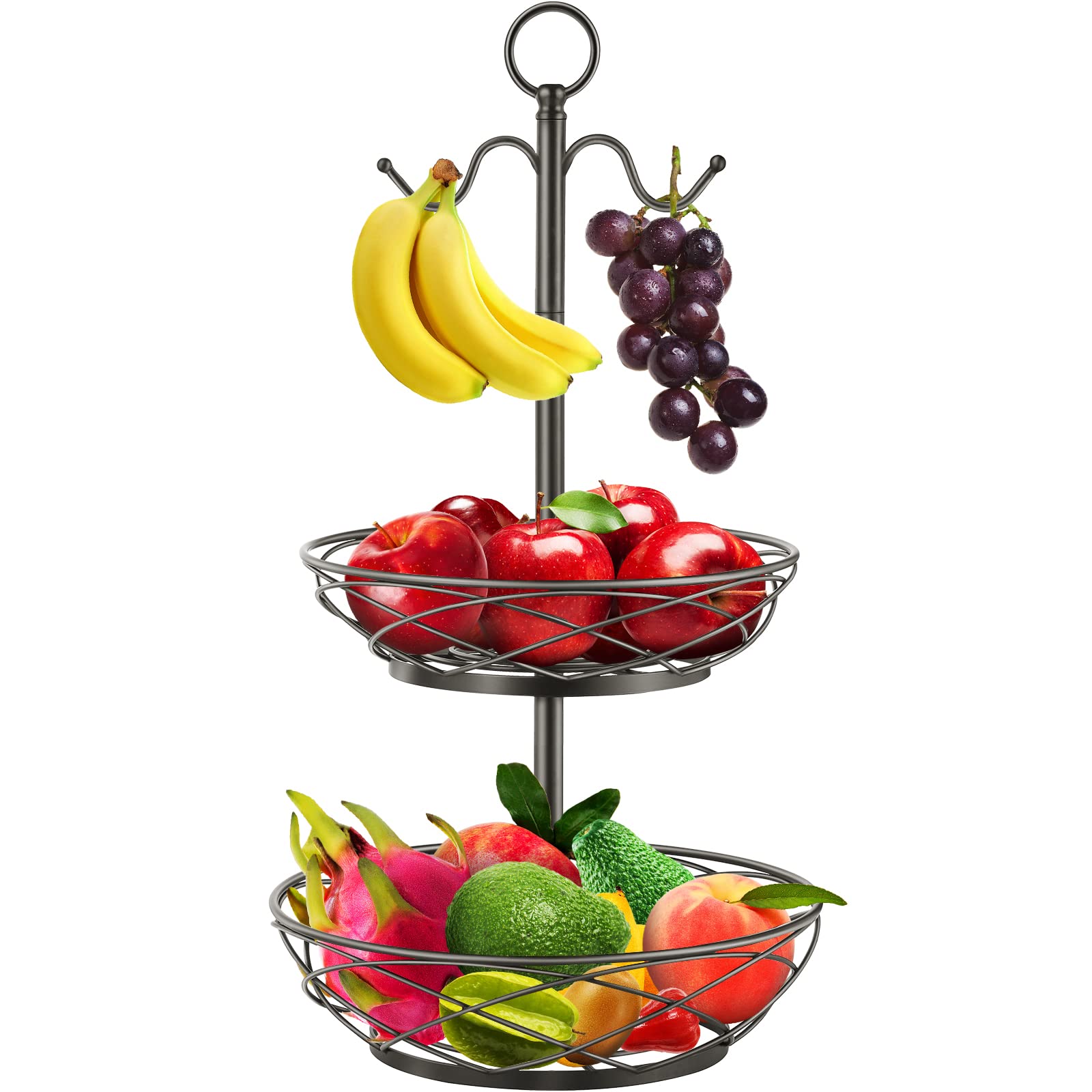 Buy Fruit Basket For Kitchen Cinkeda 2 Tier Fruit Basket With Banana buy-fruit-basket-for-kitchen-cinkeda-2-tier-fruit-basket-with-banana